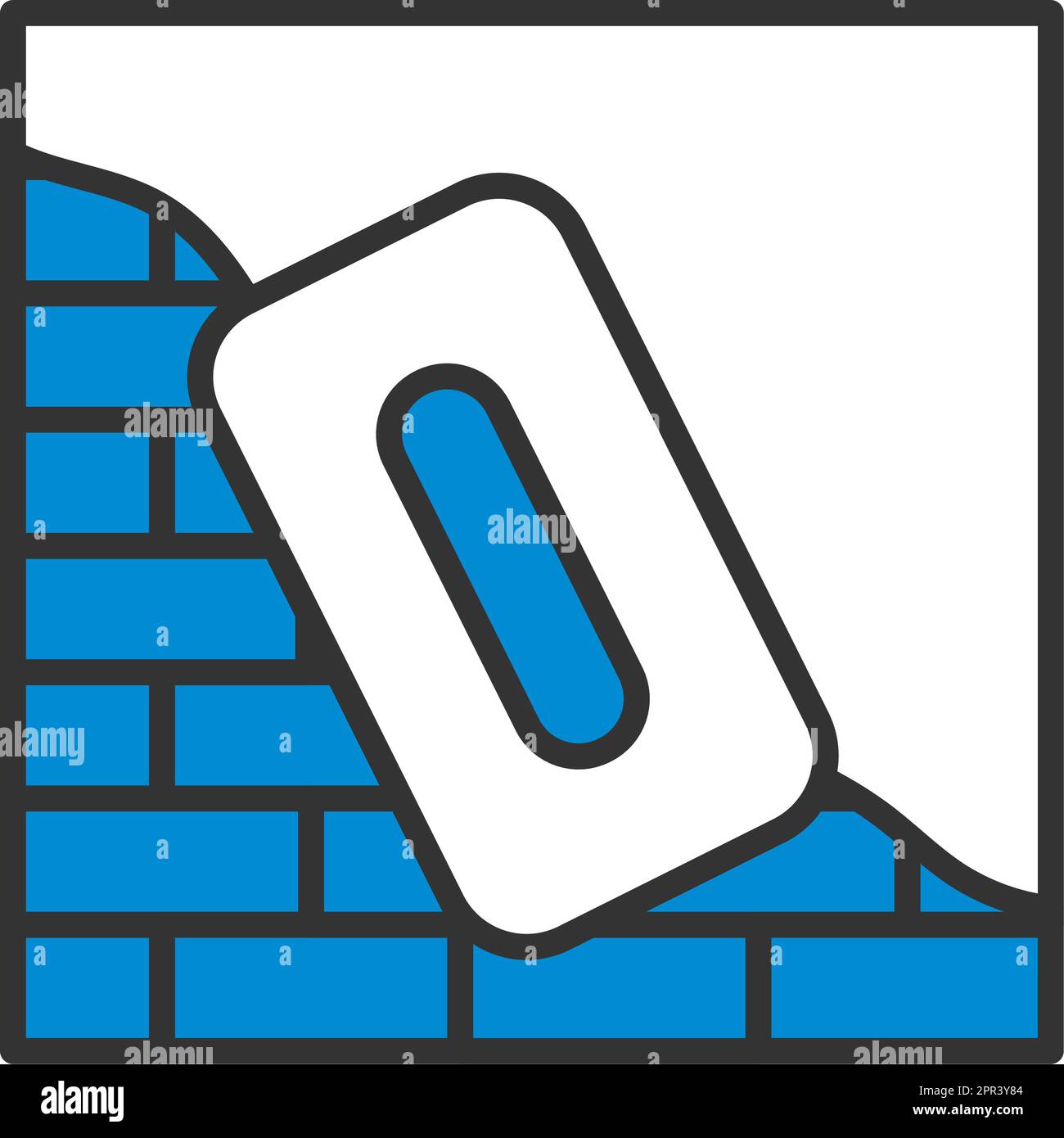 Brick and plastered building Stock Vector Images - Alamy