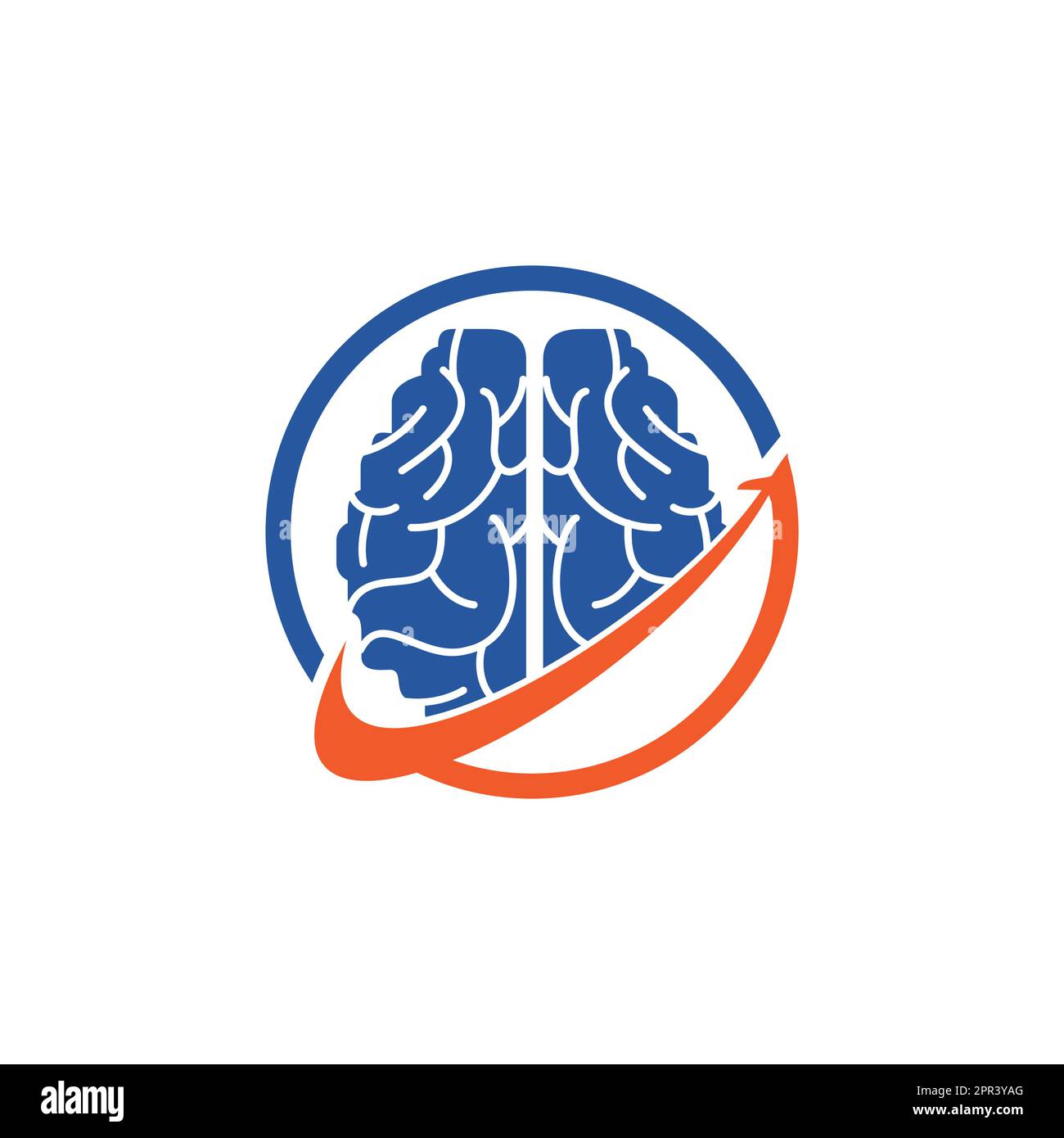 Smart travel vector logo design. Brain travel logo icon design Stock ...