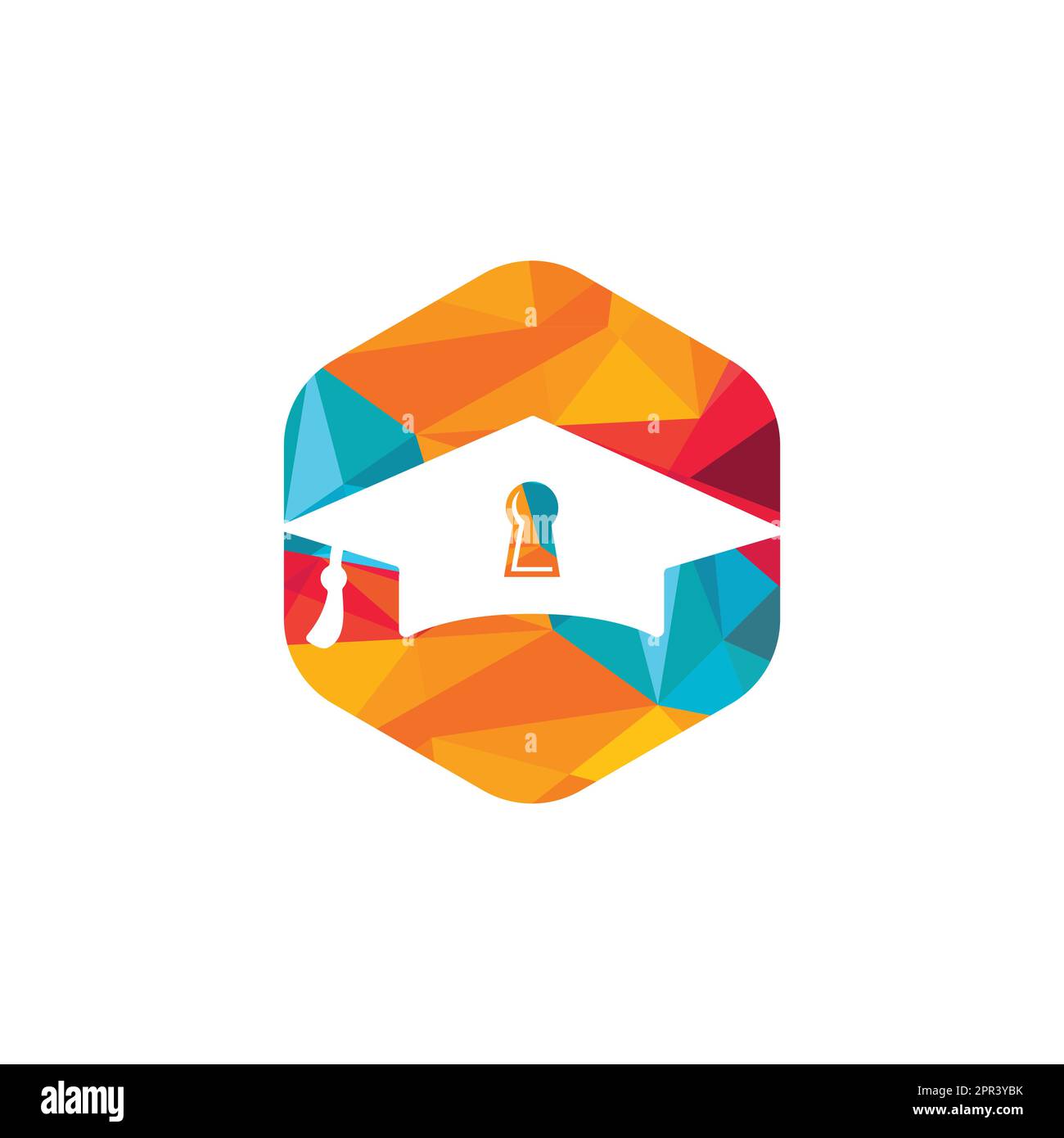 Education security logo design concept. Illustration of a key padlock ...