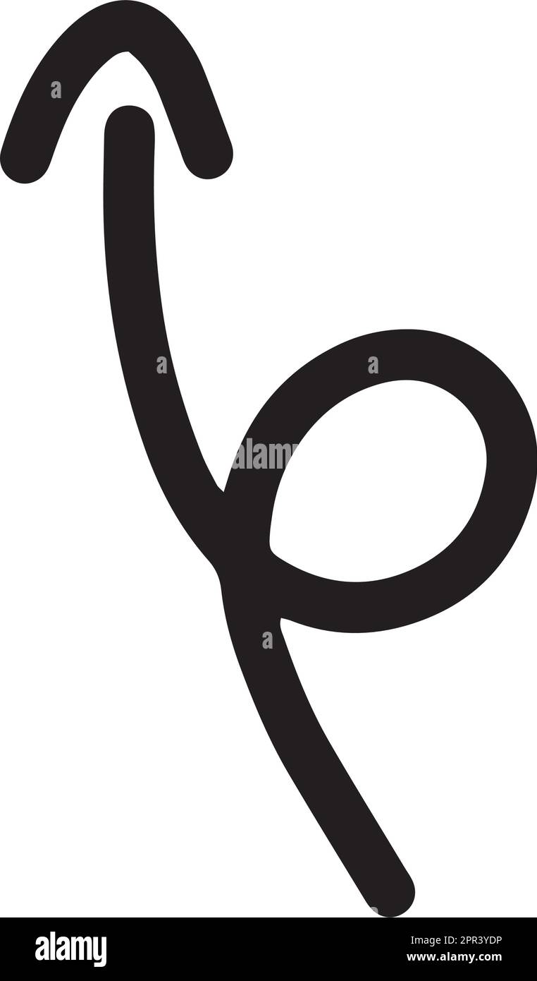 Arrow symbol hand drawn icon vector for web and application in a flat ...