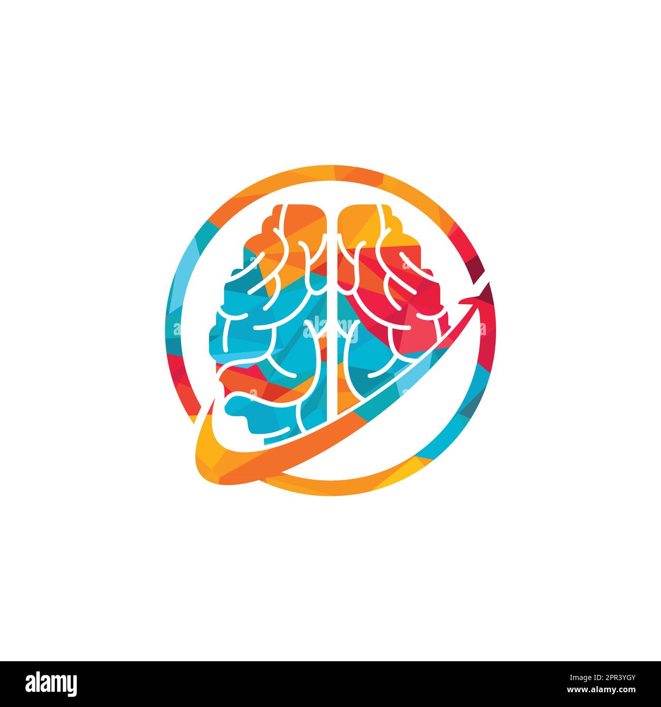 Smart travel vector logo design. Brain travel logo icon design Stock ...