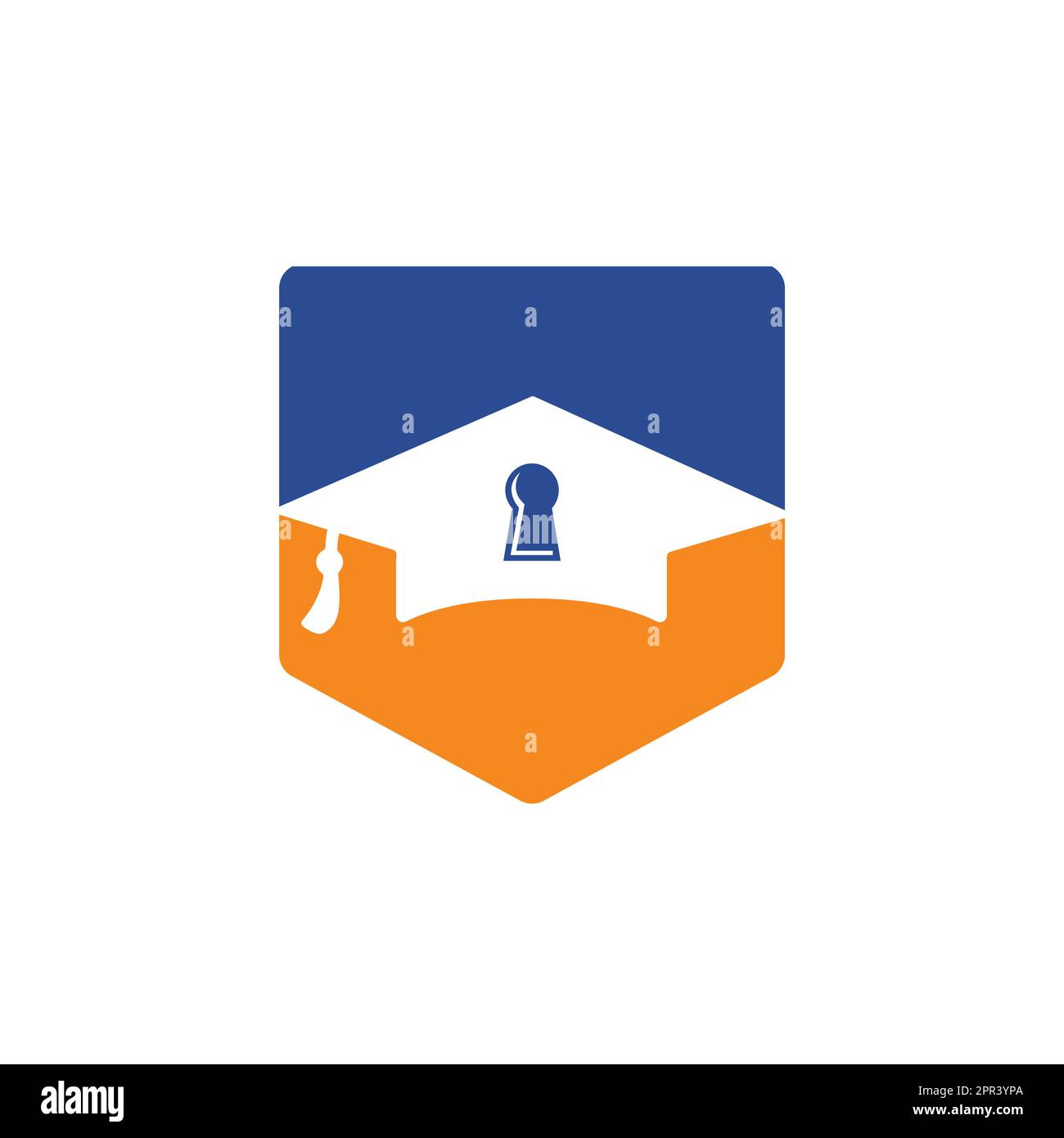 Education security logo design concept. Illustration of a key padlock ...