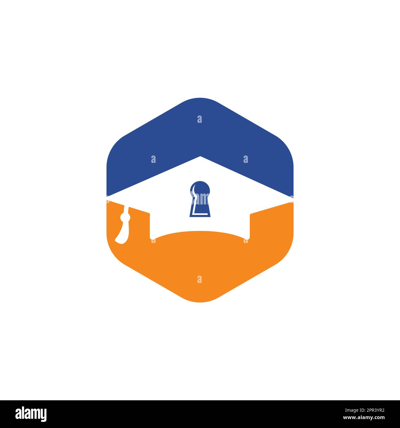 Education security logo design concept. Illustration of a key padlock ...