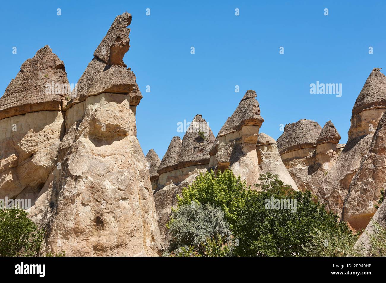 Picturesque rock formations in Pasabag valley. Geological landmark in ...