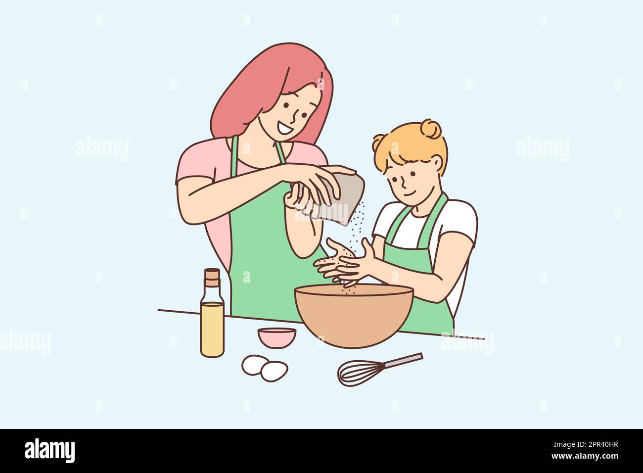 Teach cooking Stock Vector Images - Alamy