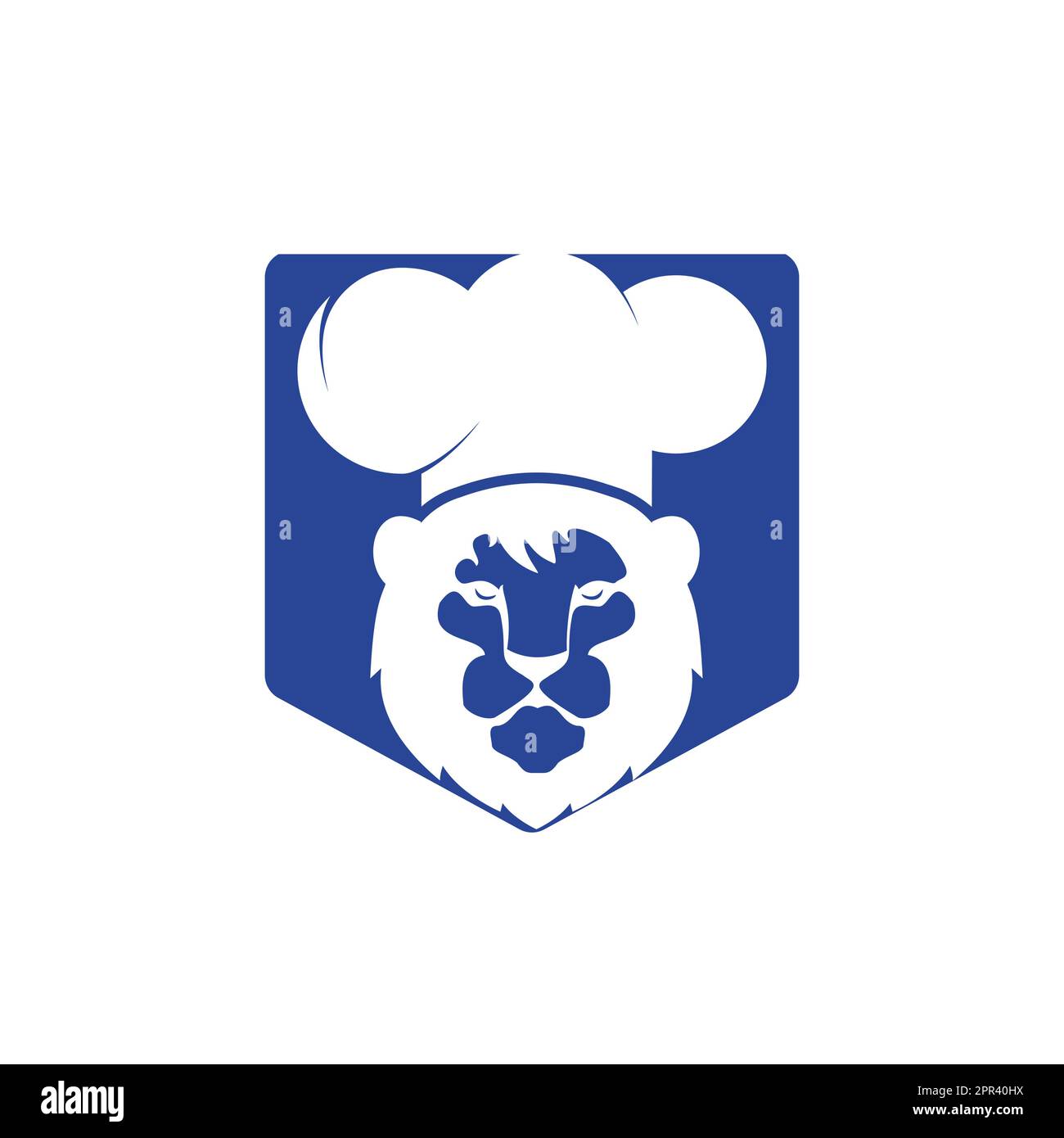 Chef lion vector logo design template. Food restaurant logo concept ...
