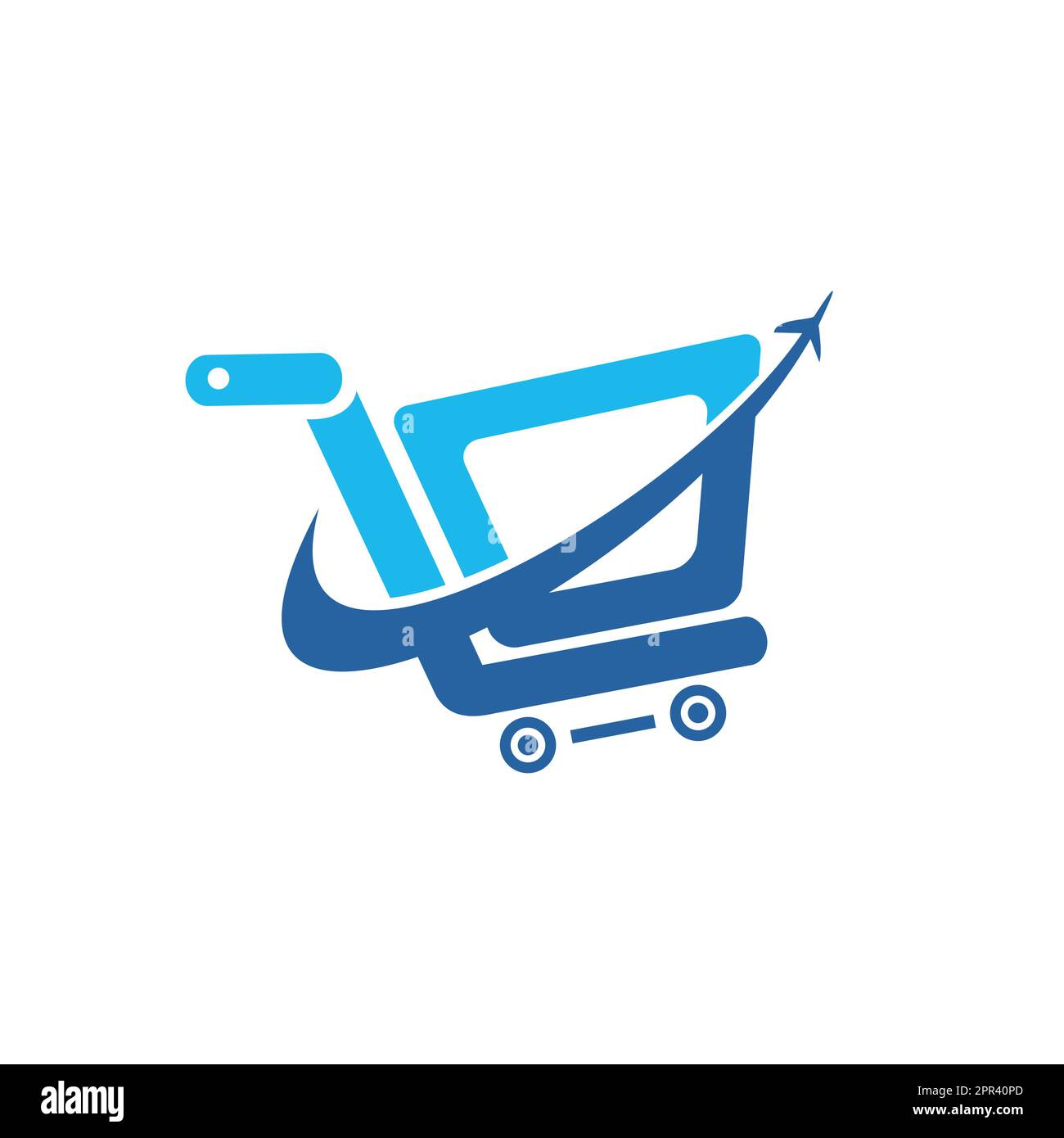 Travel cart vector logo design. Travel Shop logo design template Stock ...
