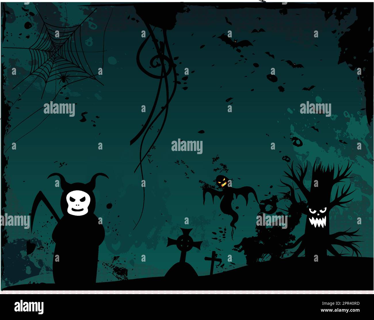 Gradient halloween frame template Stock Vector Image & Art - Alamy