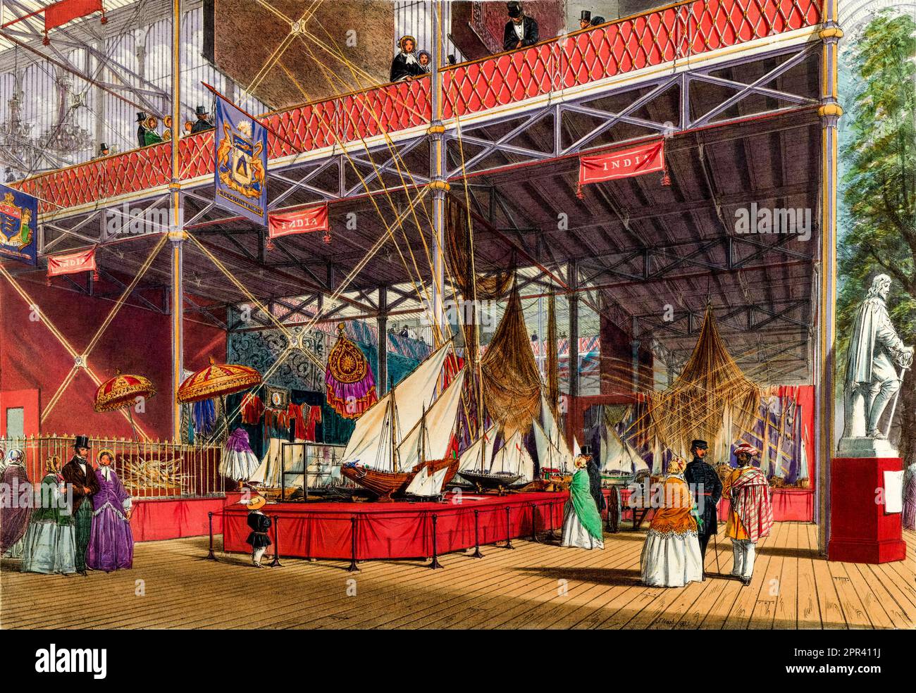 India No3 exhibit inside The Great Exhibition 1851 in London, England ...