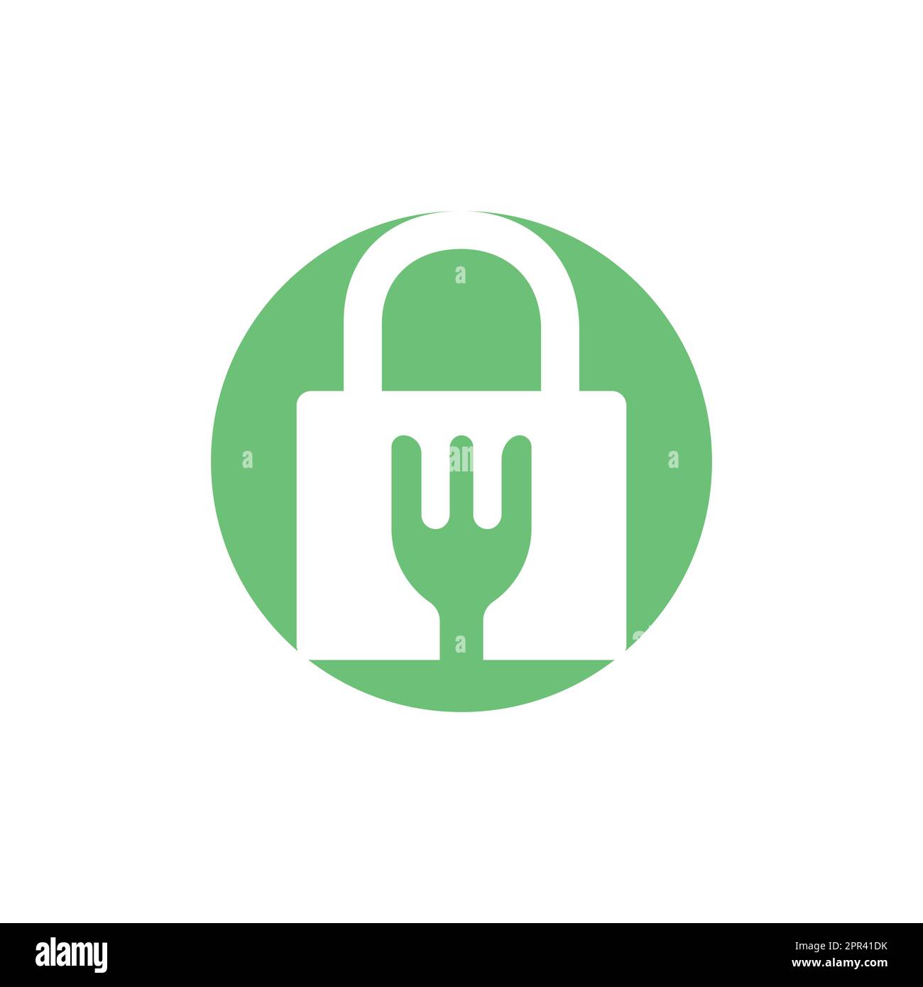 Food security vector logo design template. Food safety icon design ...