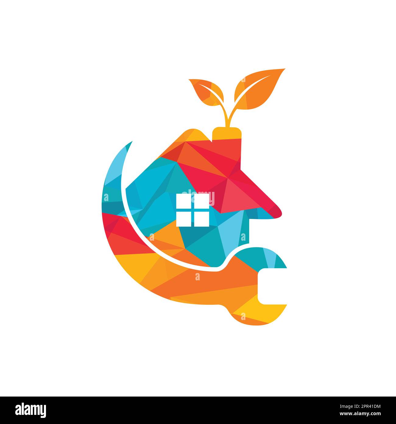House repair vector logo design template. Home restoration and ...