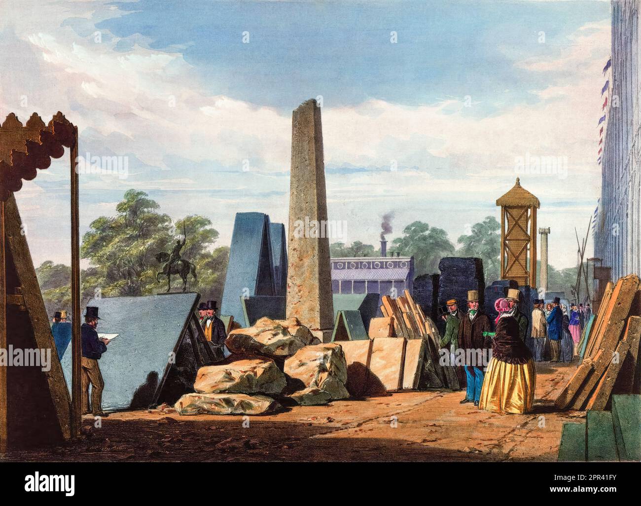 Works of Industry outside The Great Exhibition 1851 in London, England ...