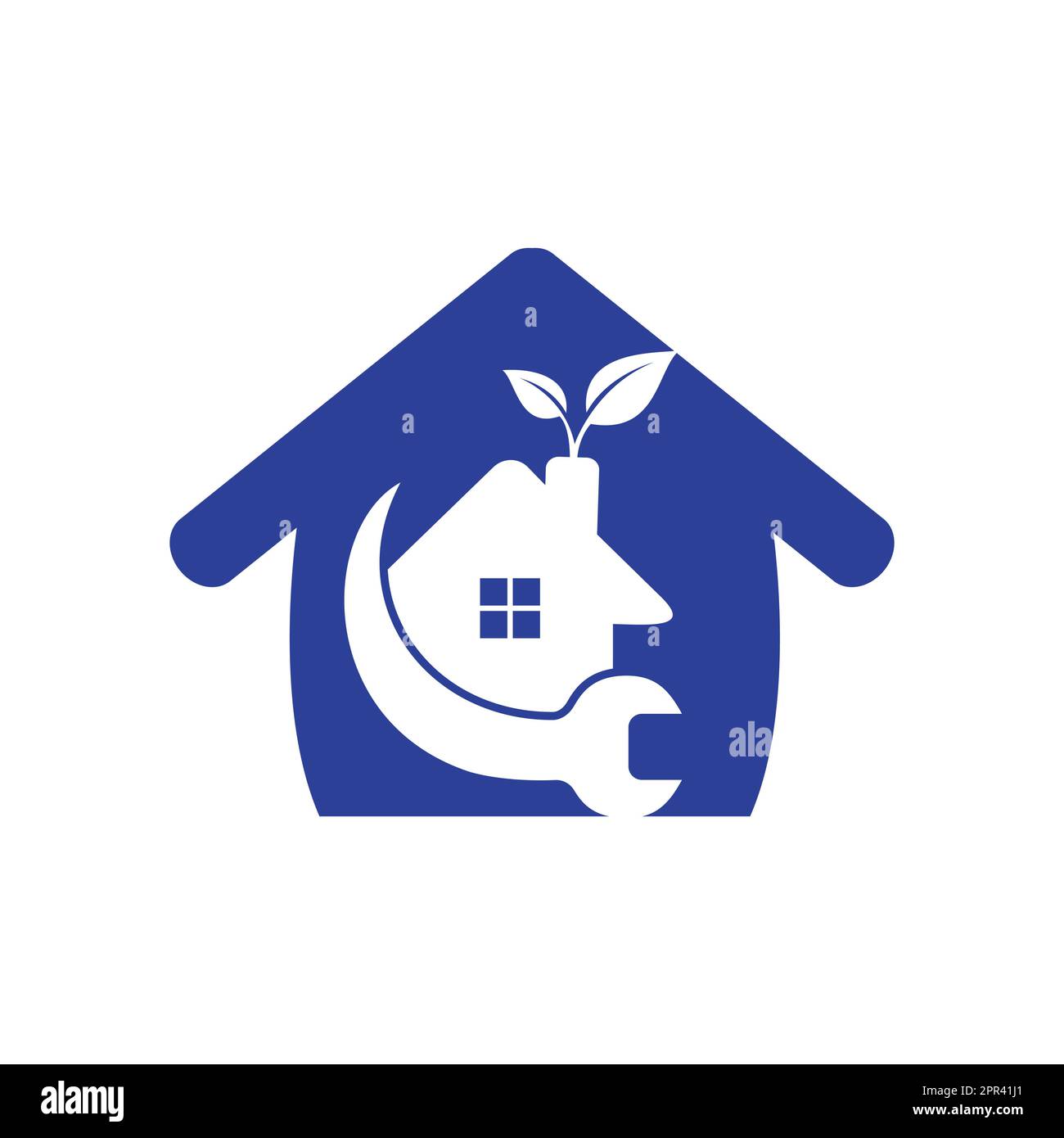 House repair vector logo design template. Home restoration and ...