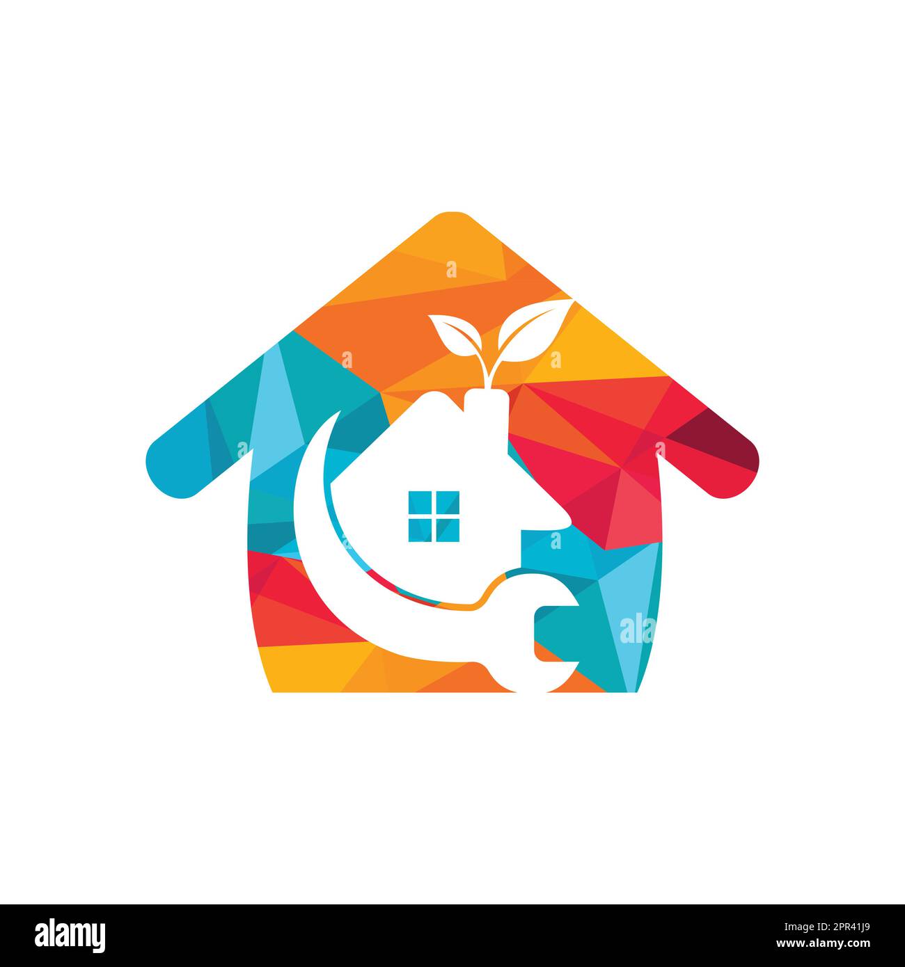 House repair vector logo design template. Home restoration and ...
