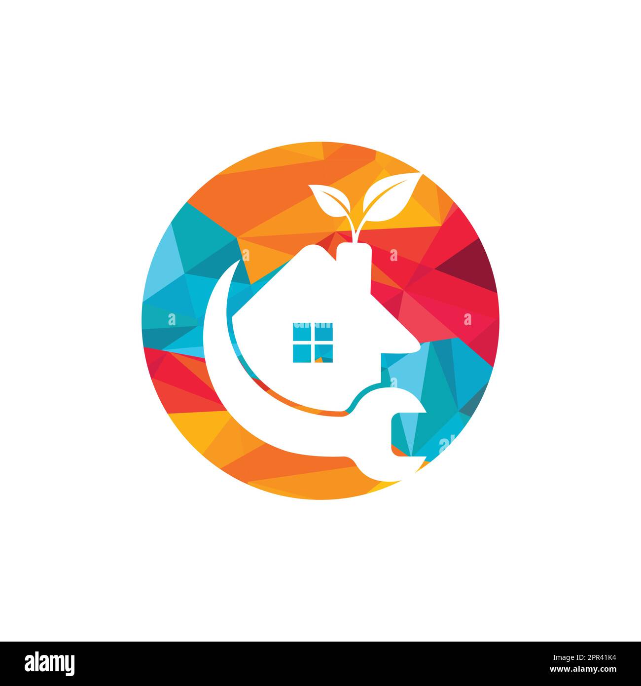 House repair vector logo design template. Home restoration and ...