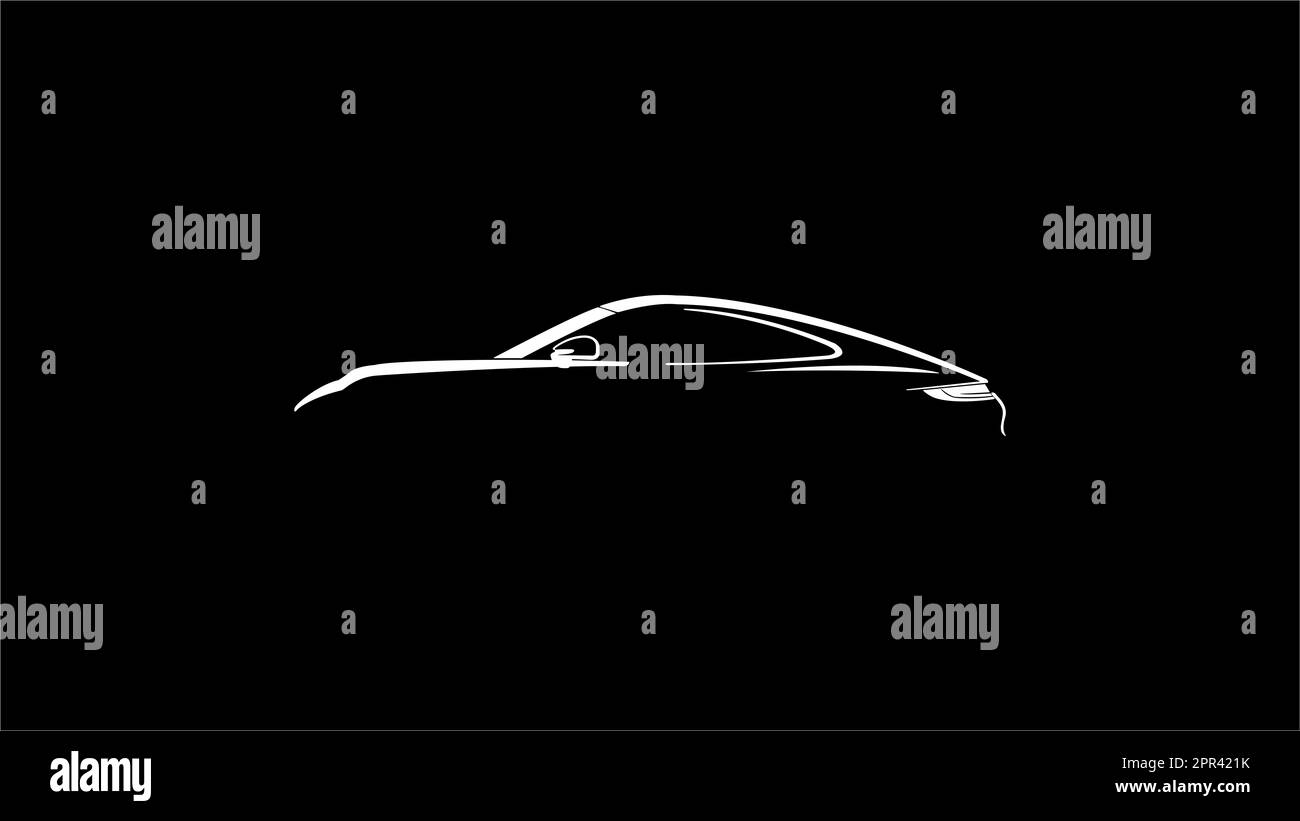 Luxury Sports car icon viewed from the side. Logo template Stock Photo ...