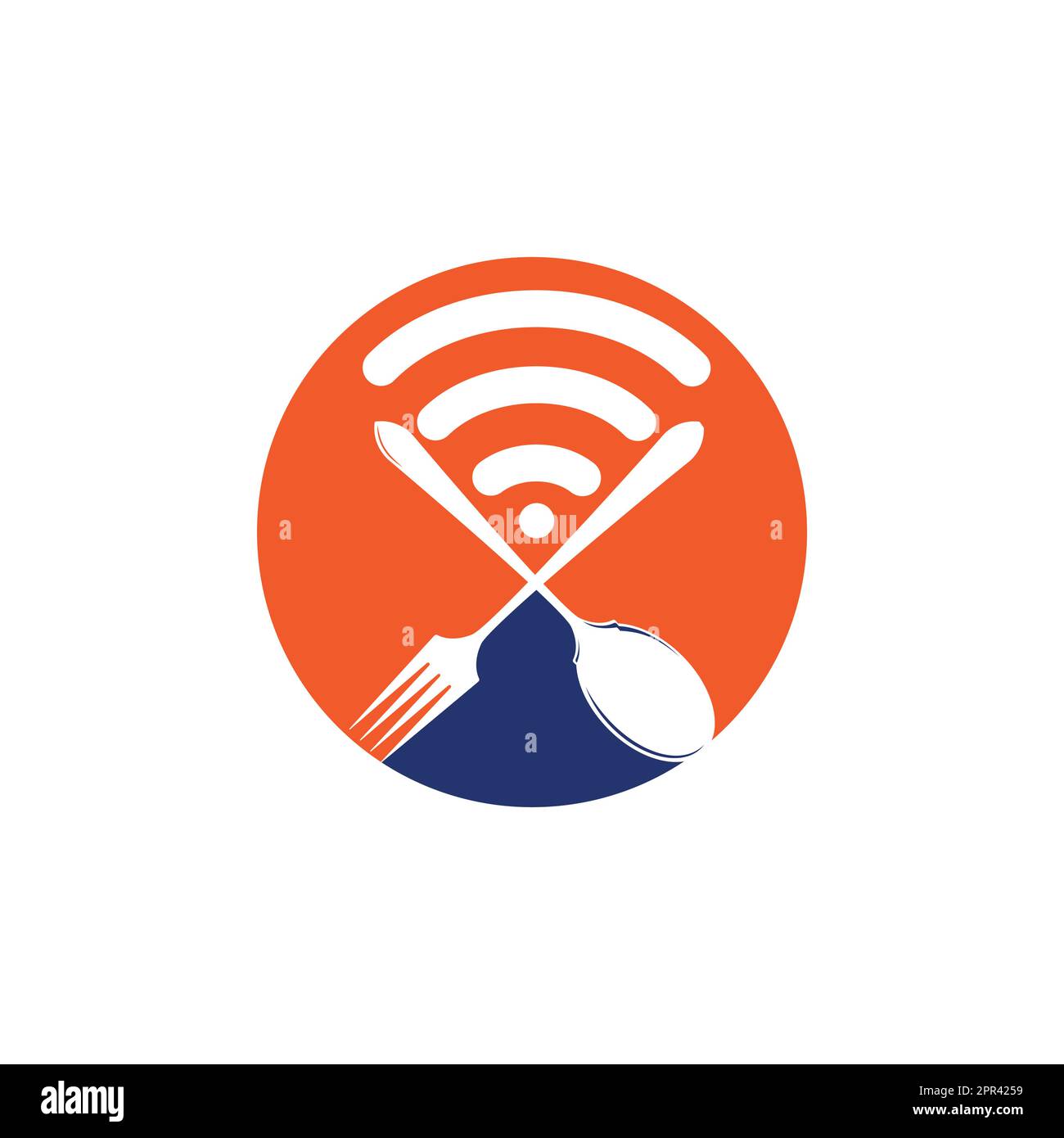 Food signal online food ordering logo design. Order food on internet ...