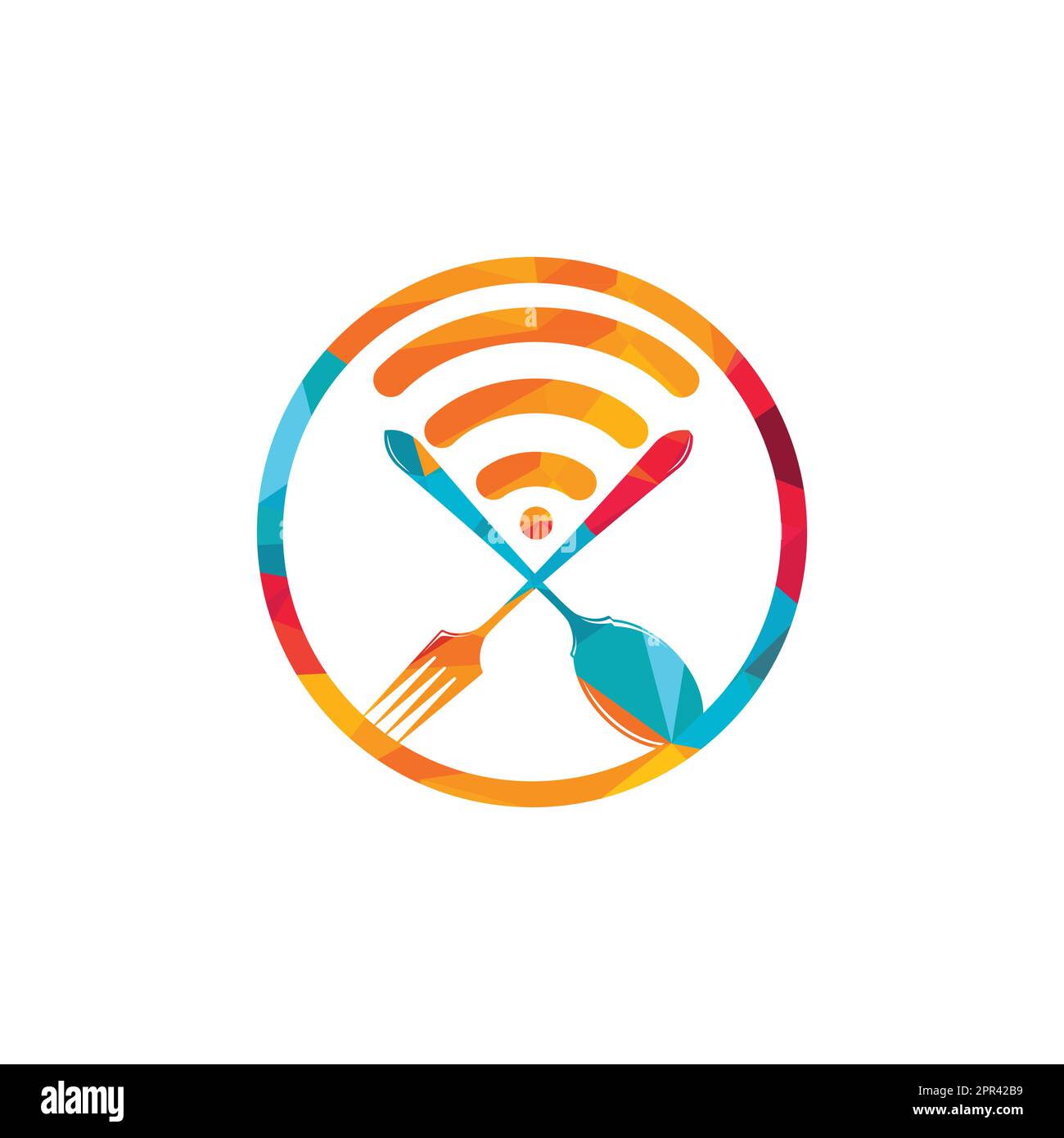 Food signal online food ordering logo design. Order food on internet ...