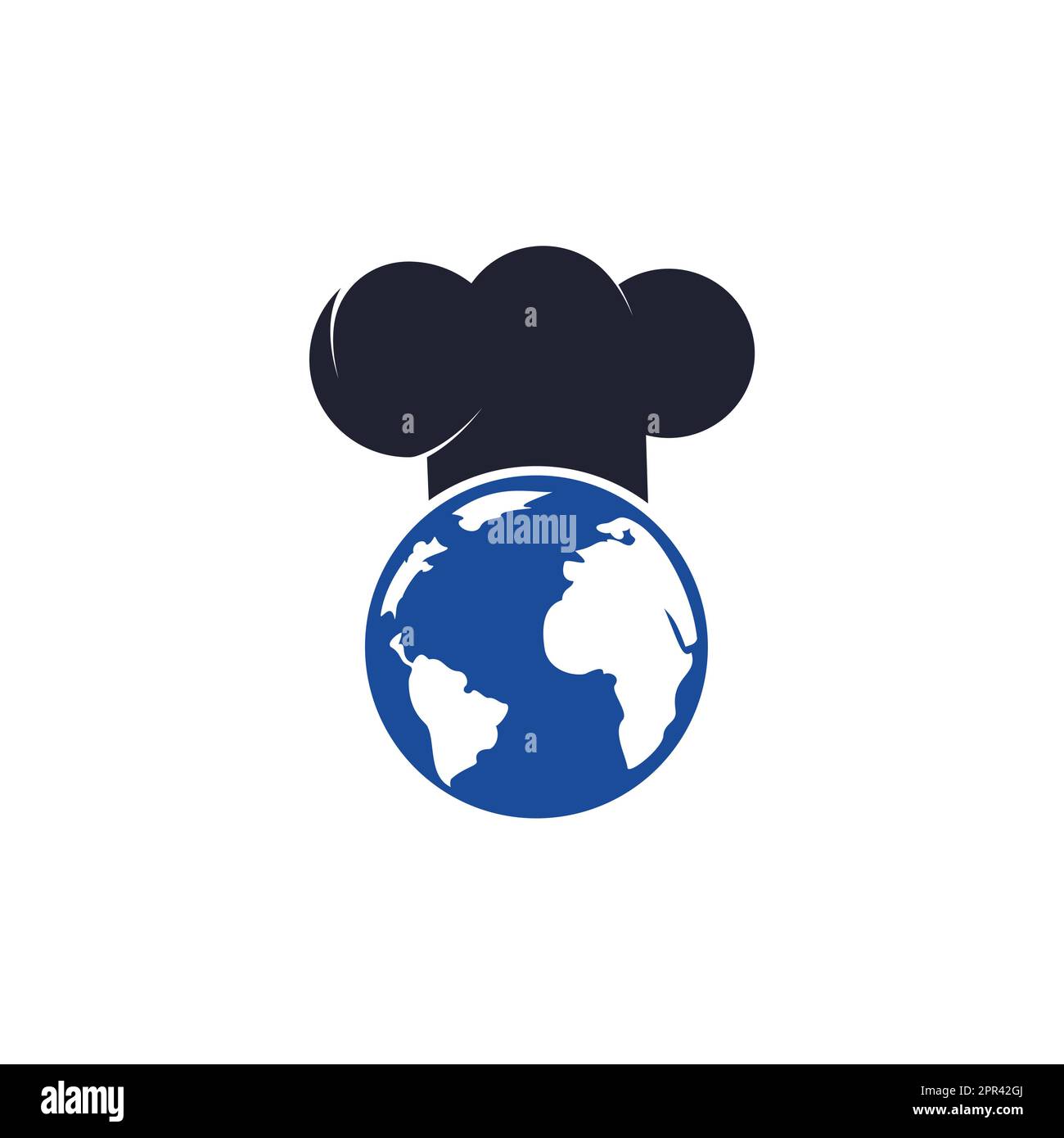 Global chef vector logo design. Cooking planet vector logo design ...