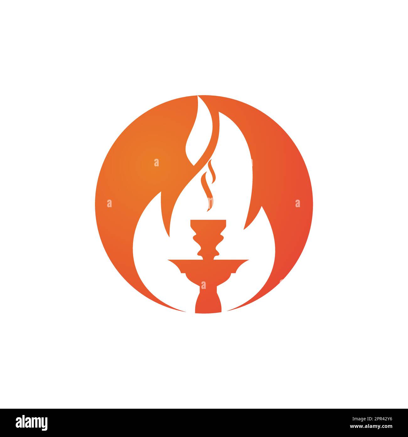 Hookah fire vector logo design. Arabian bar or house, shop vector design template Stock Vector ...