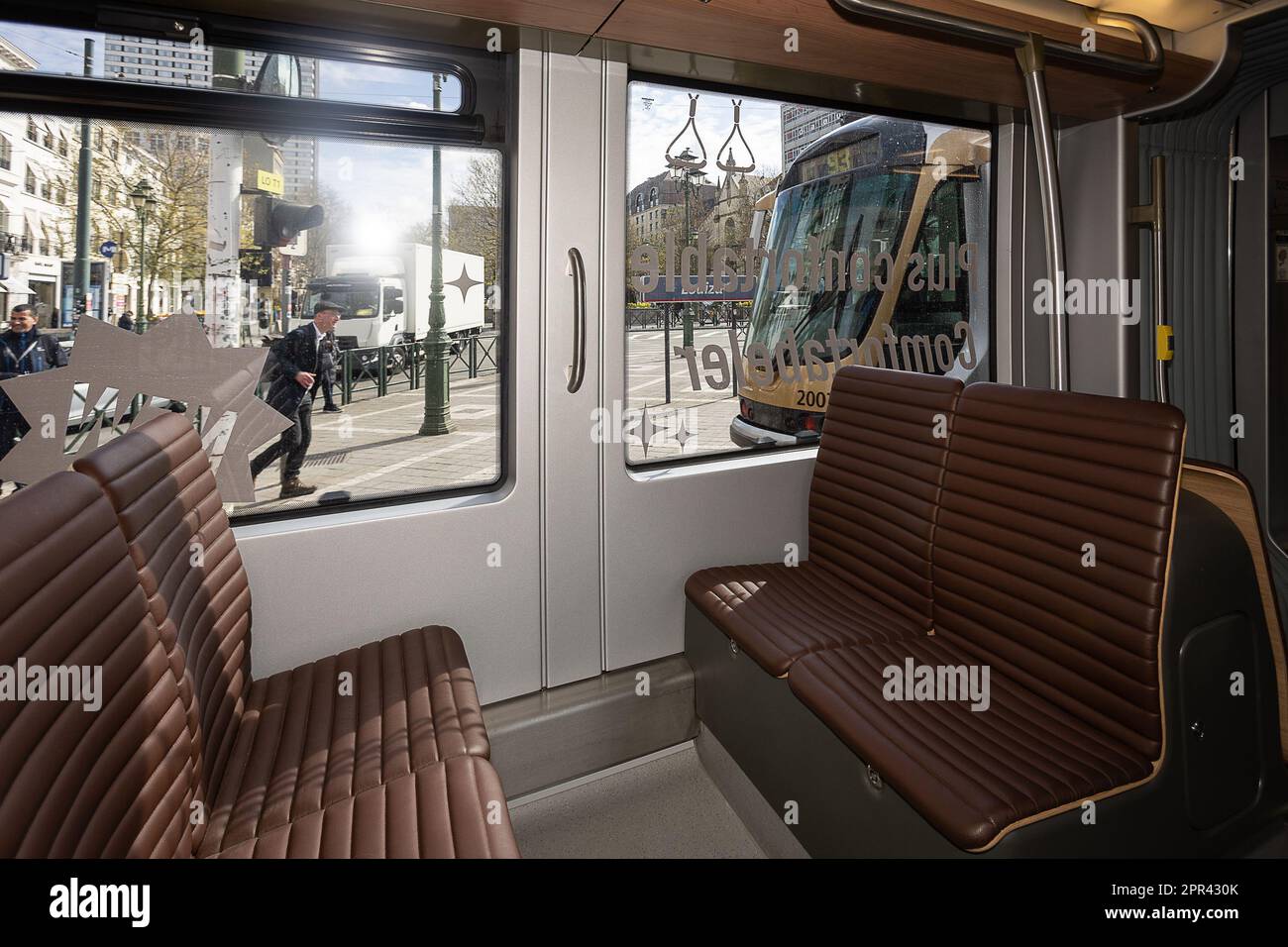 Brussels, Belgium. 26th Apr, 2023. Illustration picture shows the STIB ...