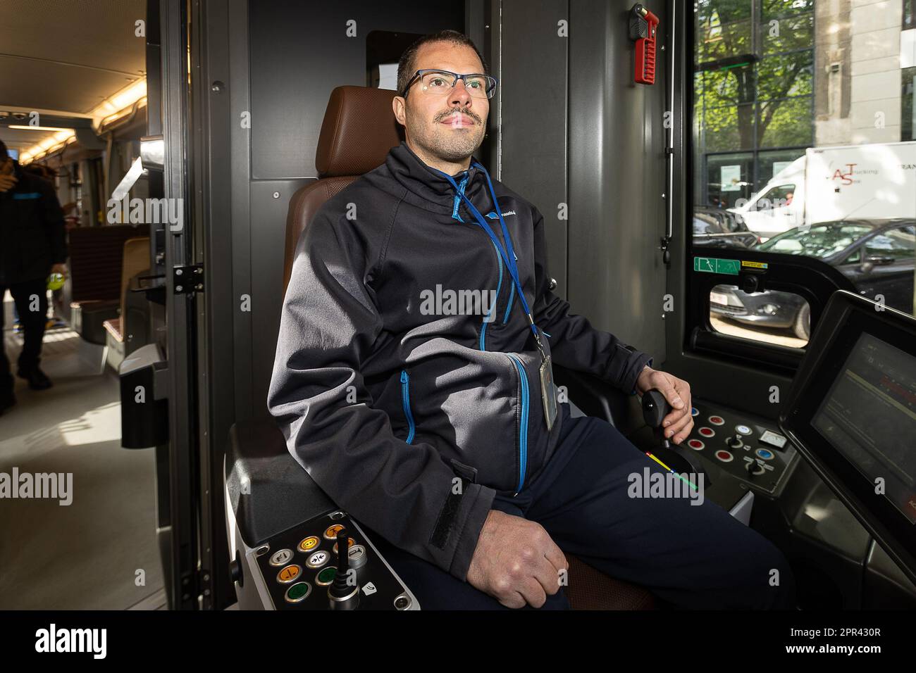 Brussels, Belgium. 26th Apr, 2023. Illustration picture shows the STIB ...