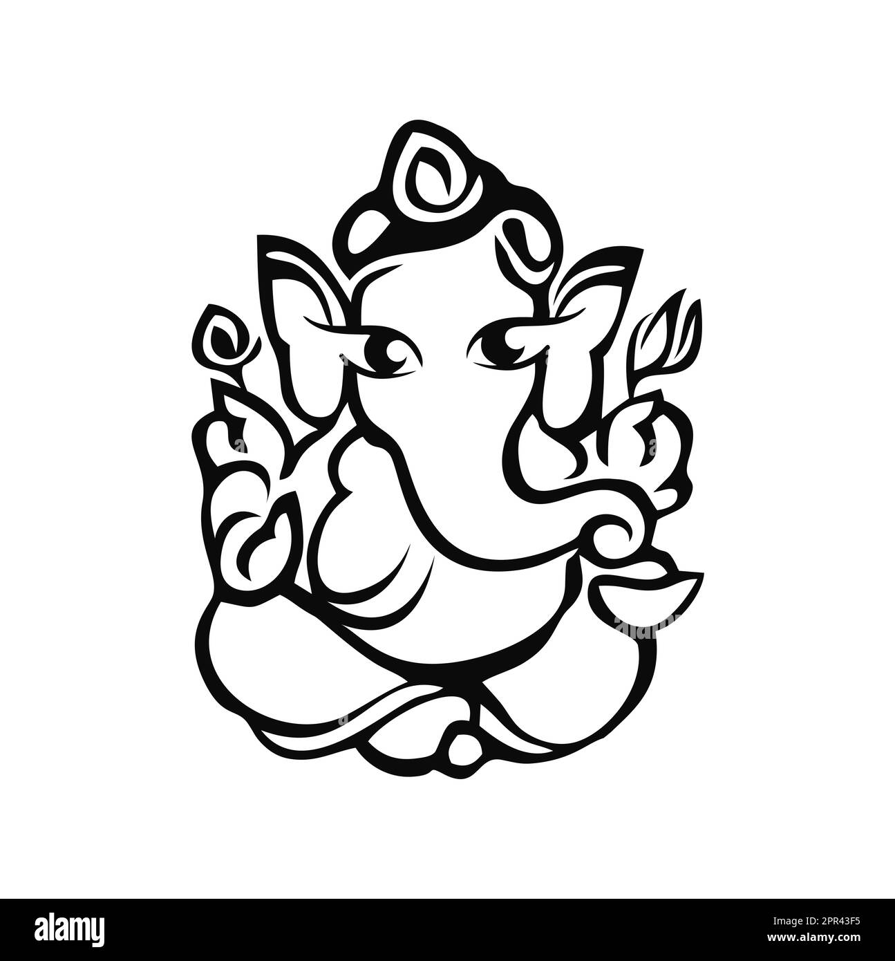 lord Ganesh. Ganesh Puja. Ganesh Chaturthi Vector Sign Stock Vector ...