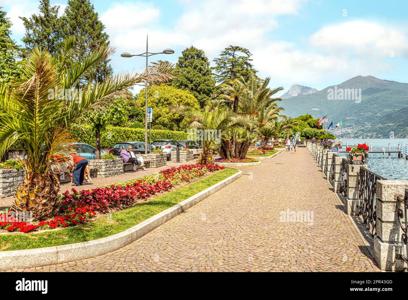 Waterfront of Menaggio at Lake Como, Lombardy, Italy Stock Photo - Alamy