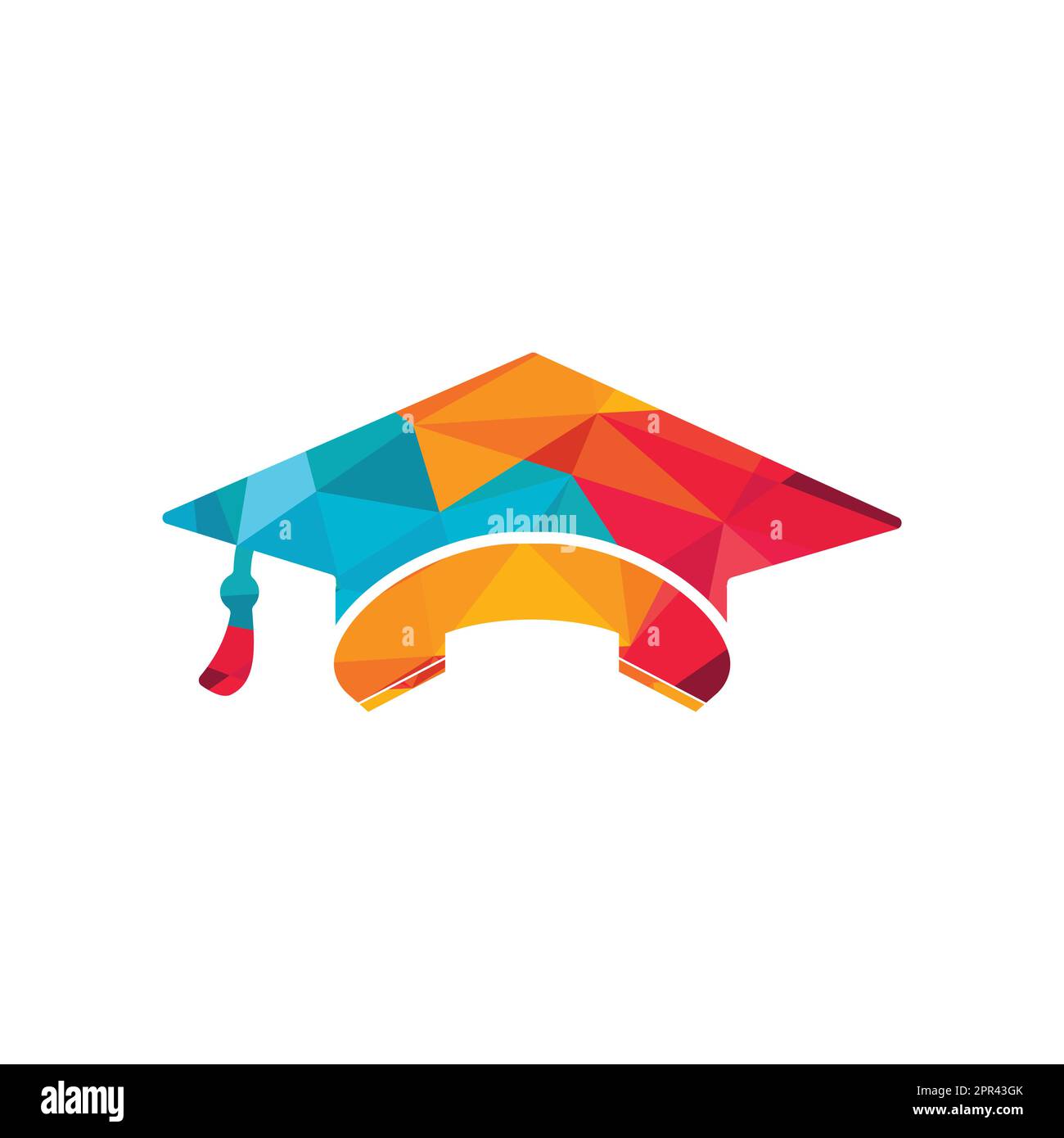 Education Call vector logo design template. Graduation cap and handset ...
