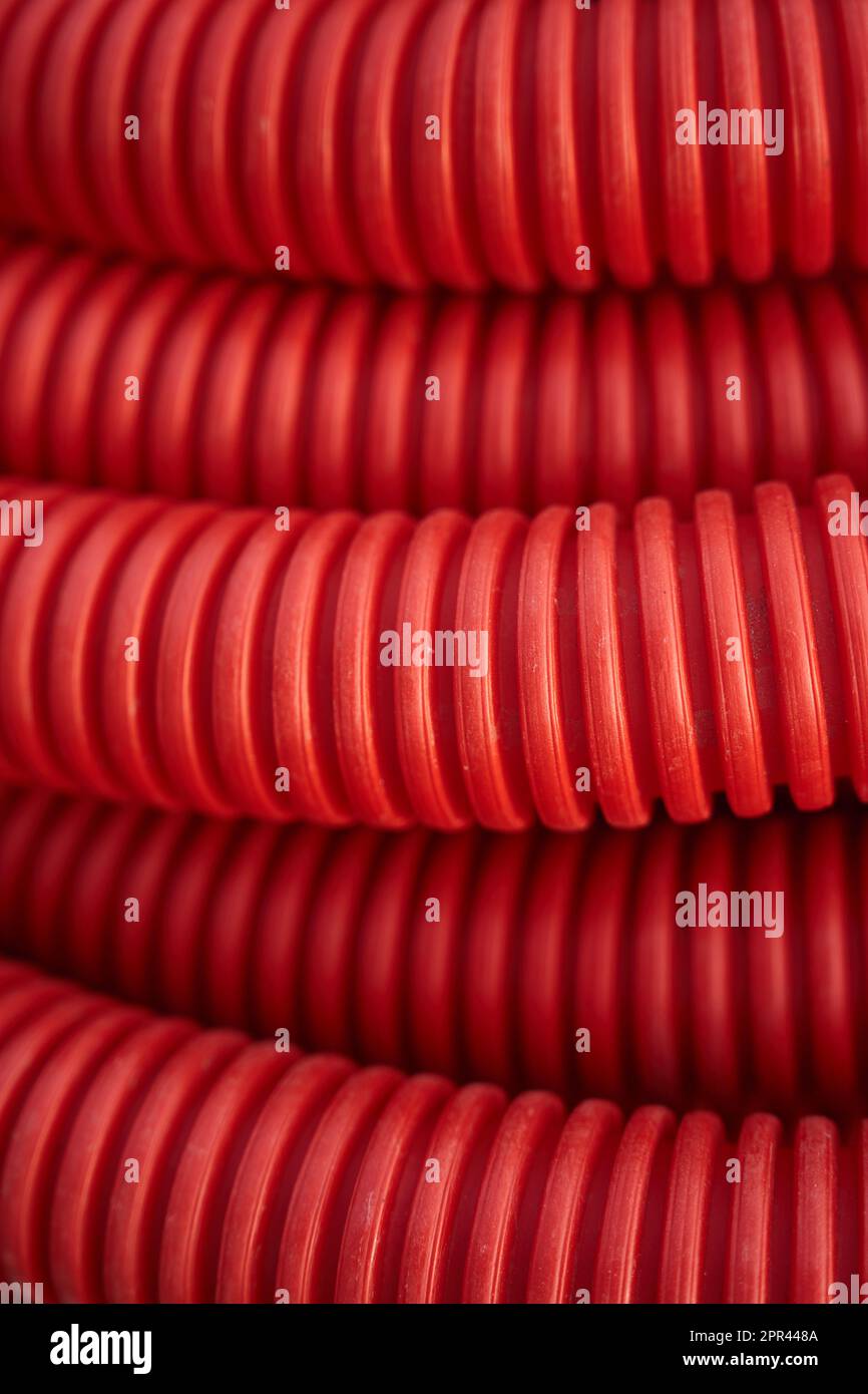 Corrugated for insulation cable of wires underground, plastic tube ...