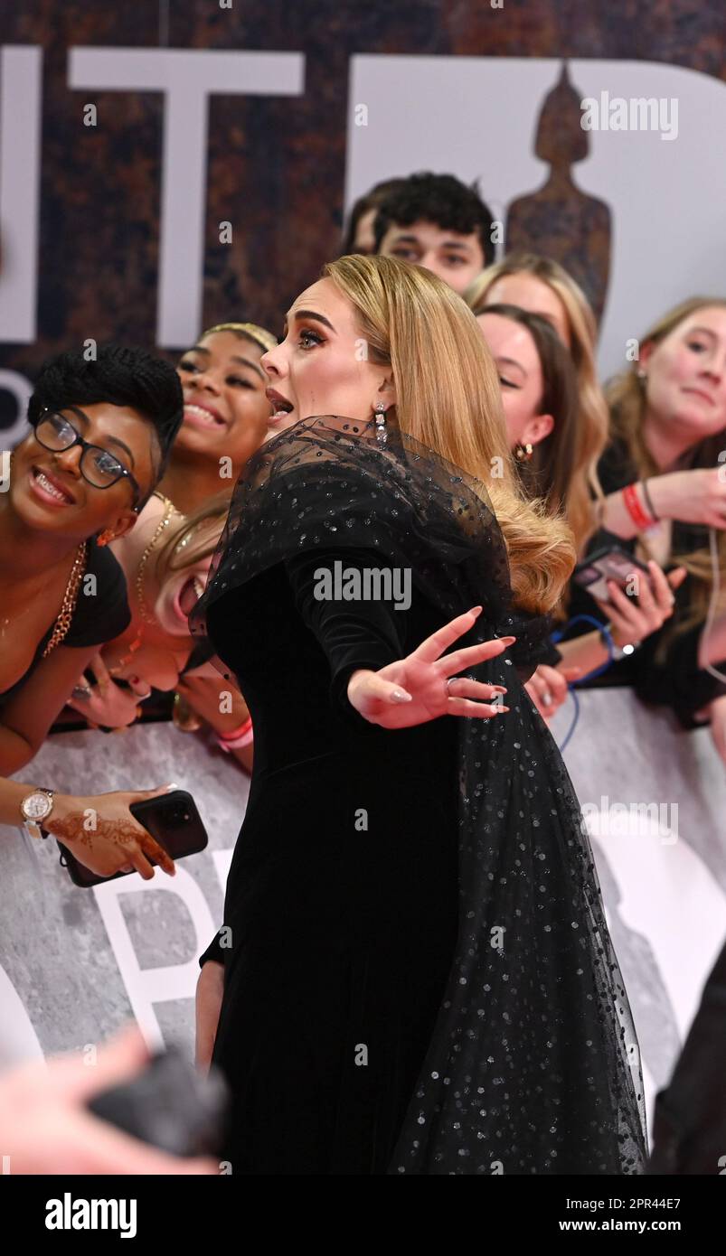 Photo Must Be Credited ©Alpha Press 079965 08/02/2022 Adele Adkins at The BRIT Awards 2022 at ...