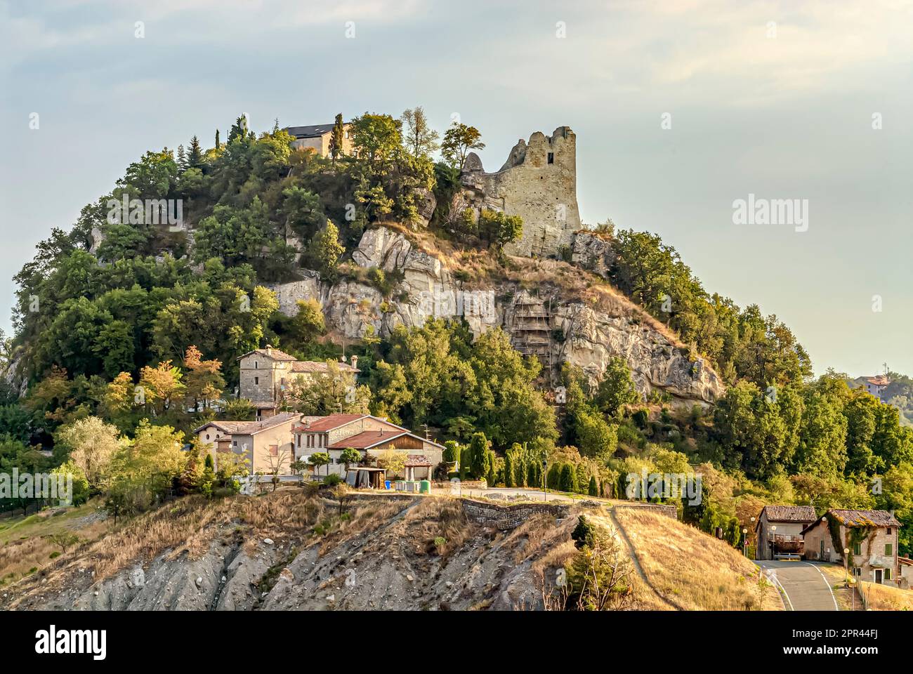 The ruins of Canossa Castle, Emilia Romagna, Italy Stock Photo - Alamy