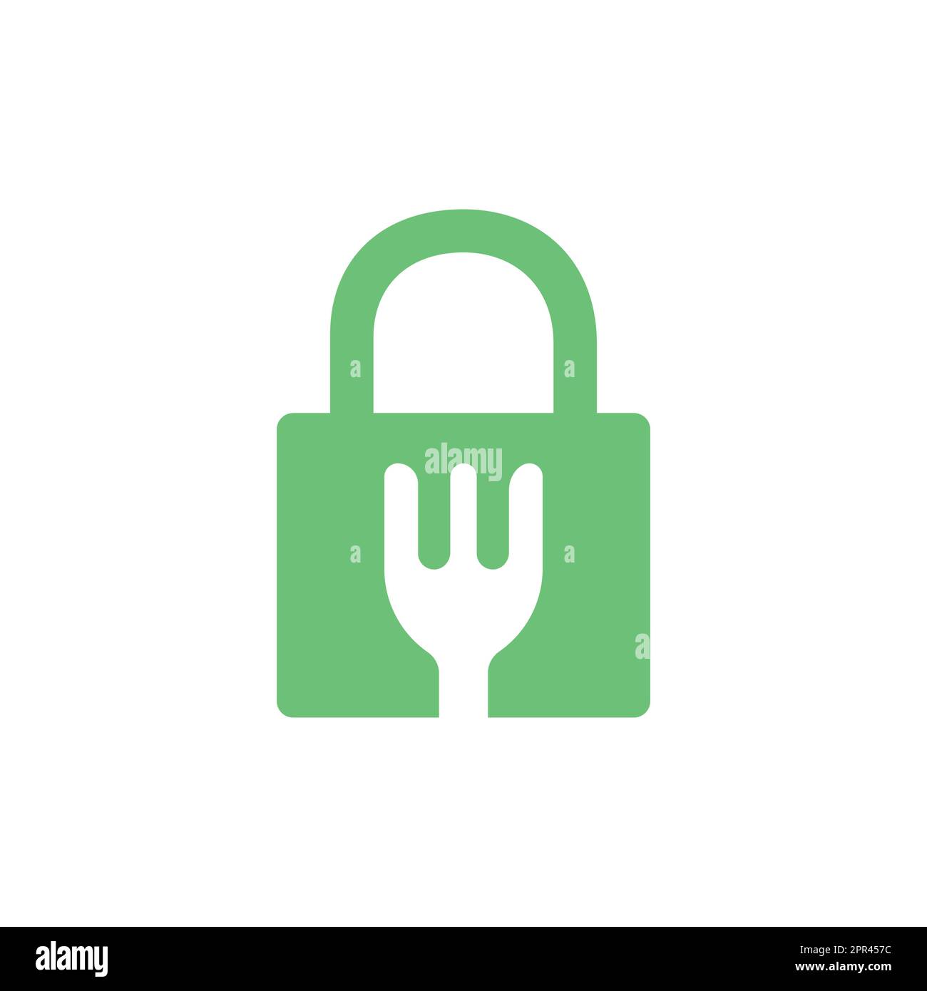 Food security vector logo design template. Food safety icon design ...