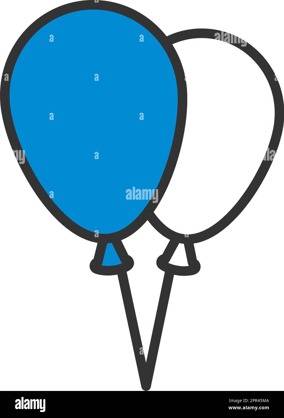 Two Balloons Icon Stock Vector Image & Art - Alamy