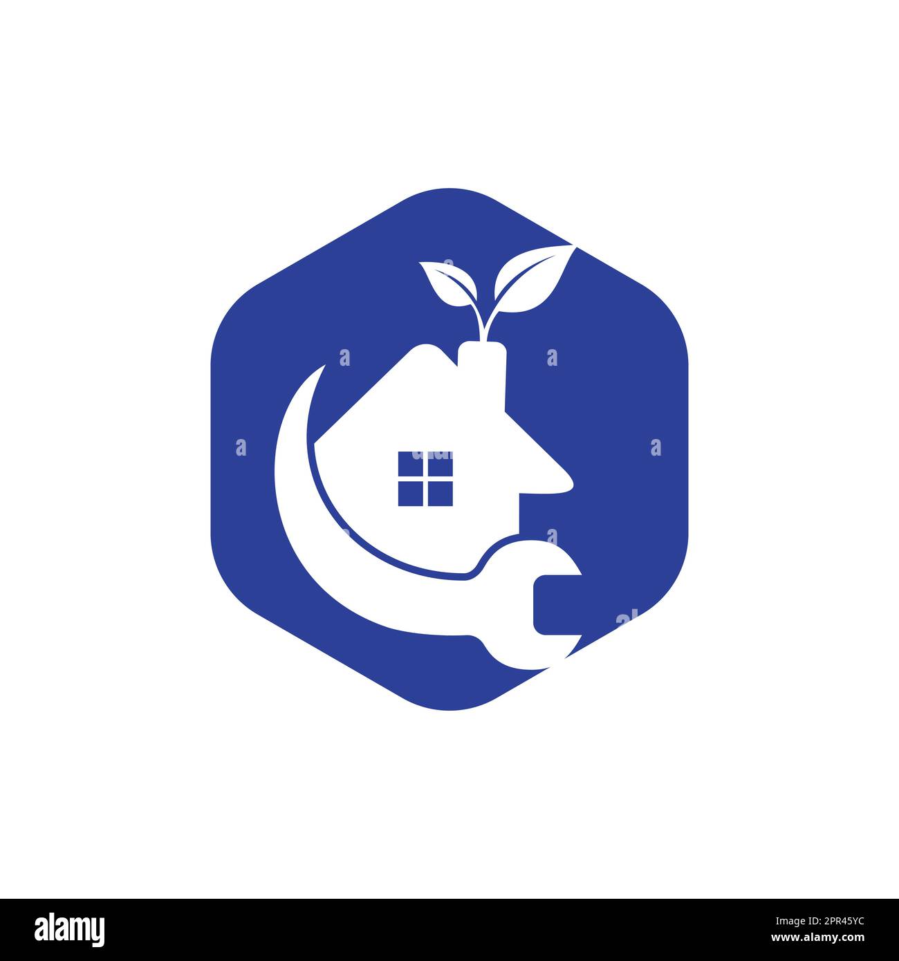 House repair vector logo design template. Home restoration and ...