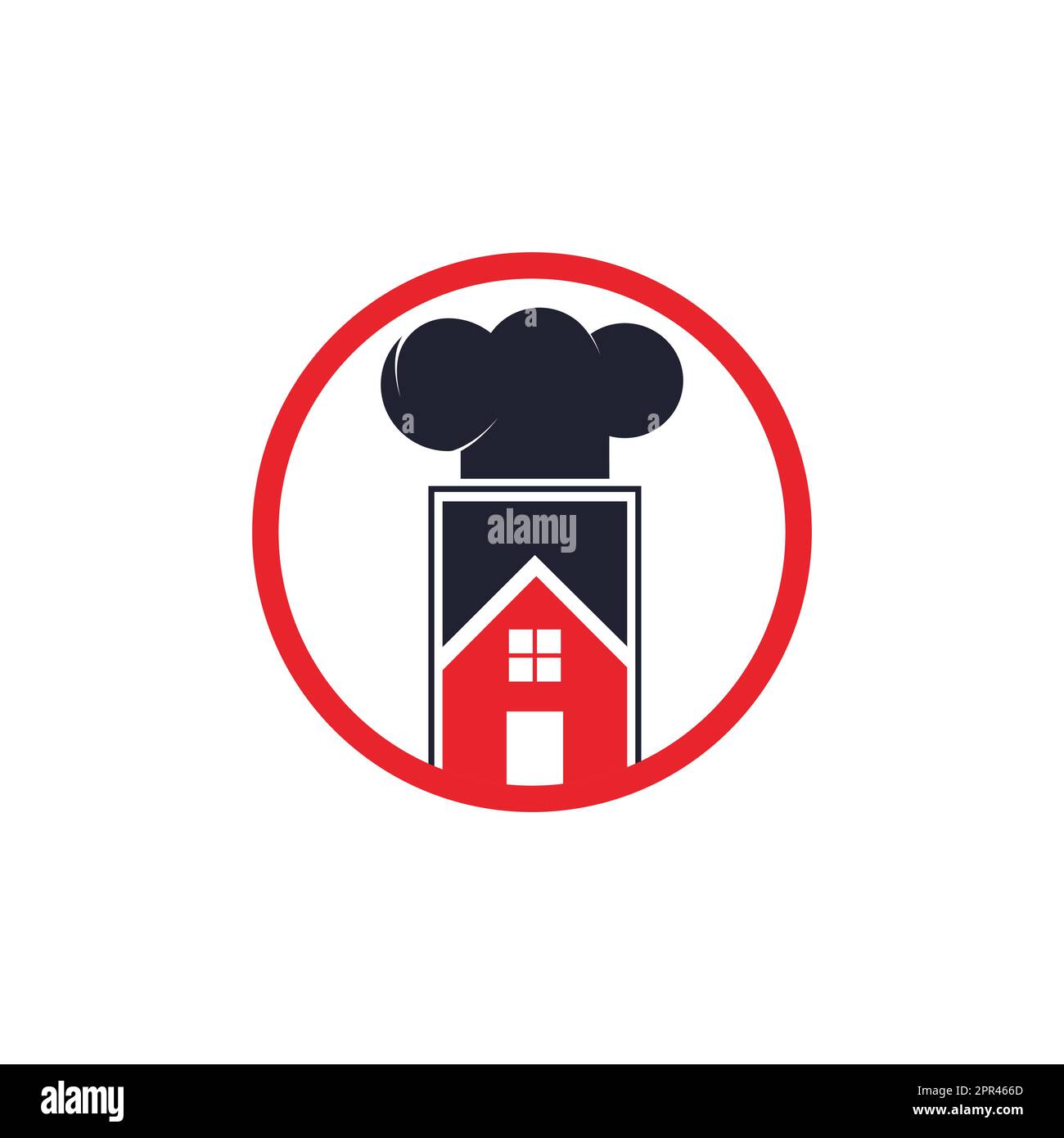 Chef house vector logo design template. Creative chef home icon Stock ...