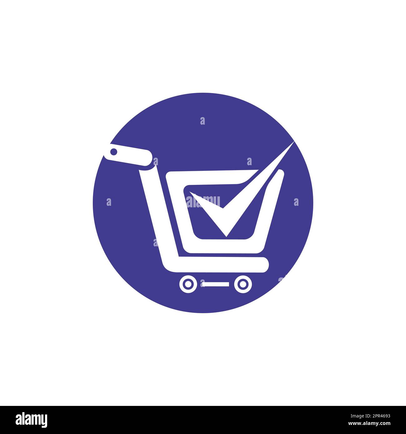 Safe shopping vector logo design template. Trusted choice shopping cart ...