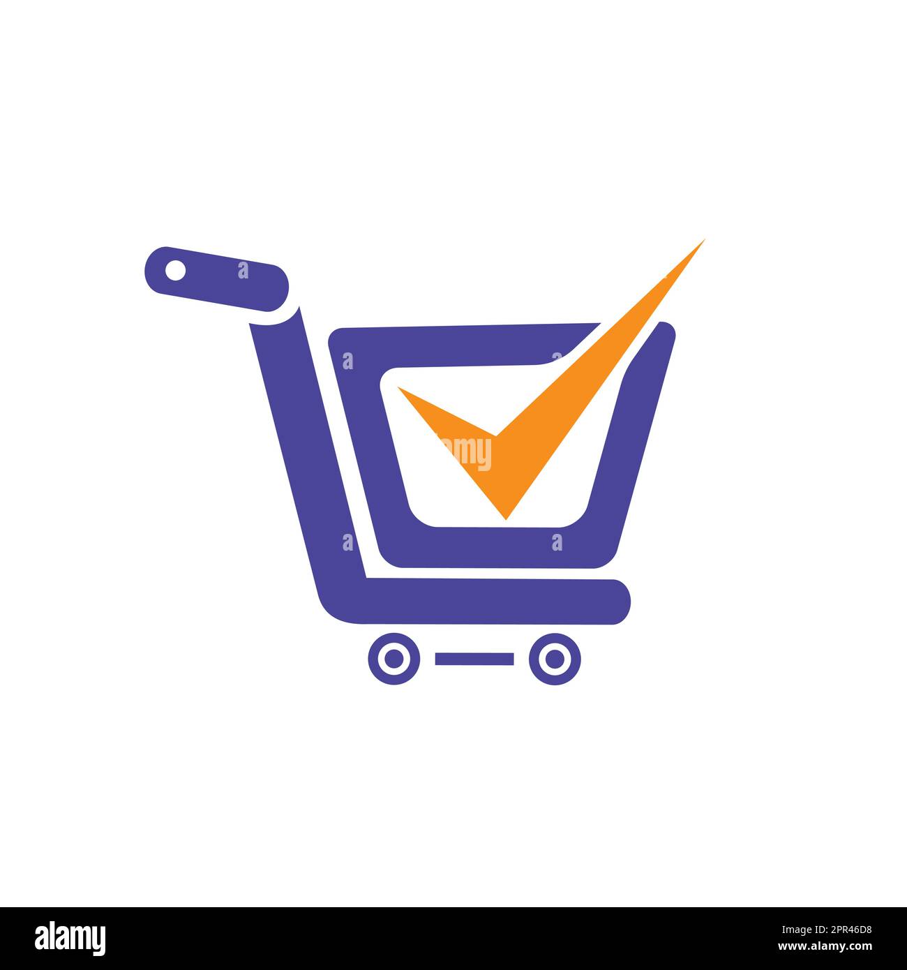 Safe shopping vector logo design template. Trusted choice shopping cart ...