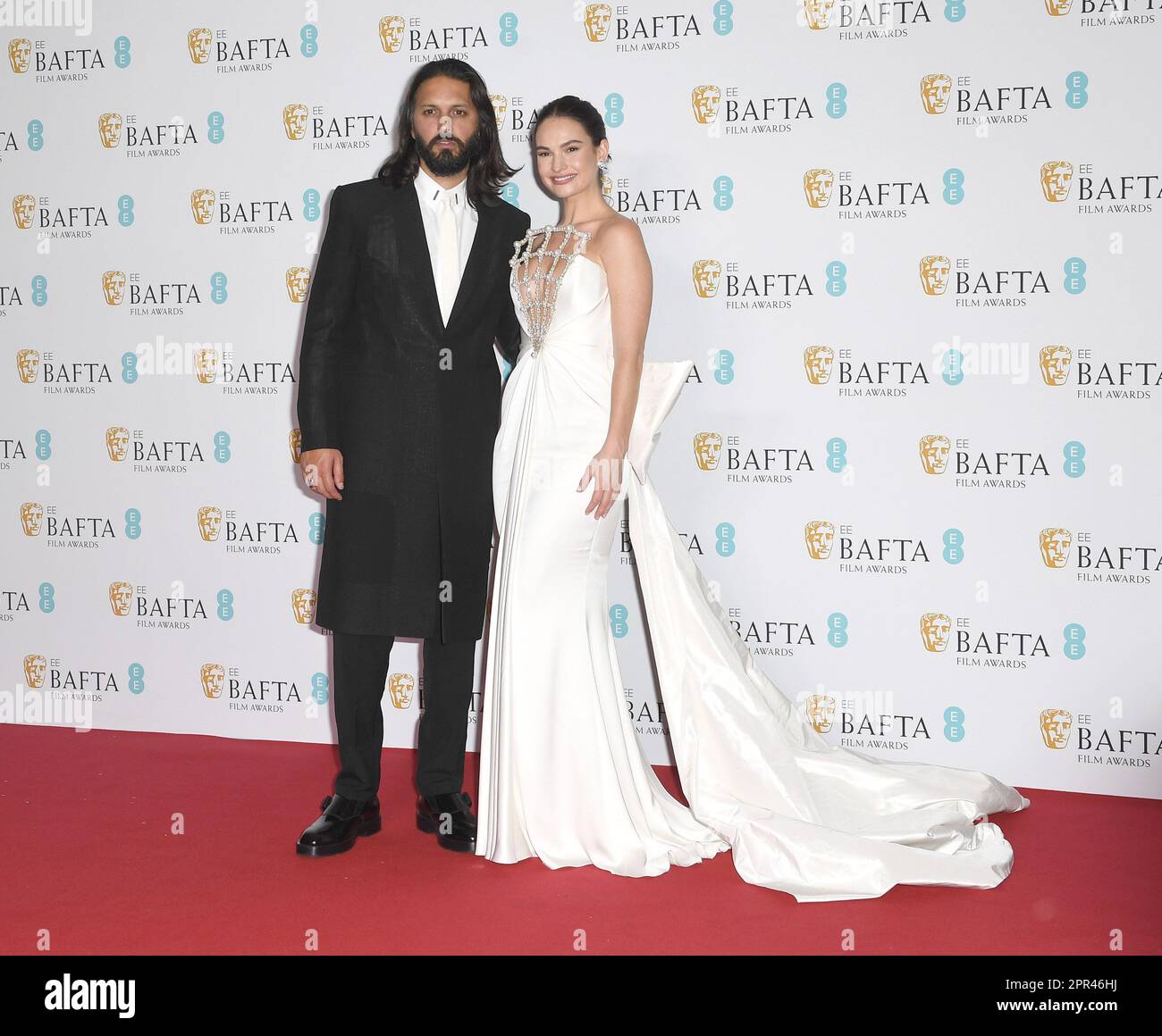 Shazad latif and lily james hi-res stock photography and images - Alamy