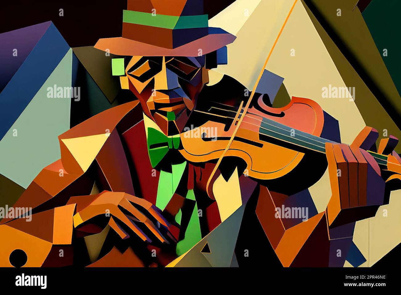 Cubist style painting hi-res stock photography and images - Alamy
