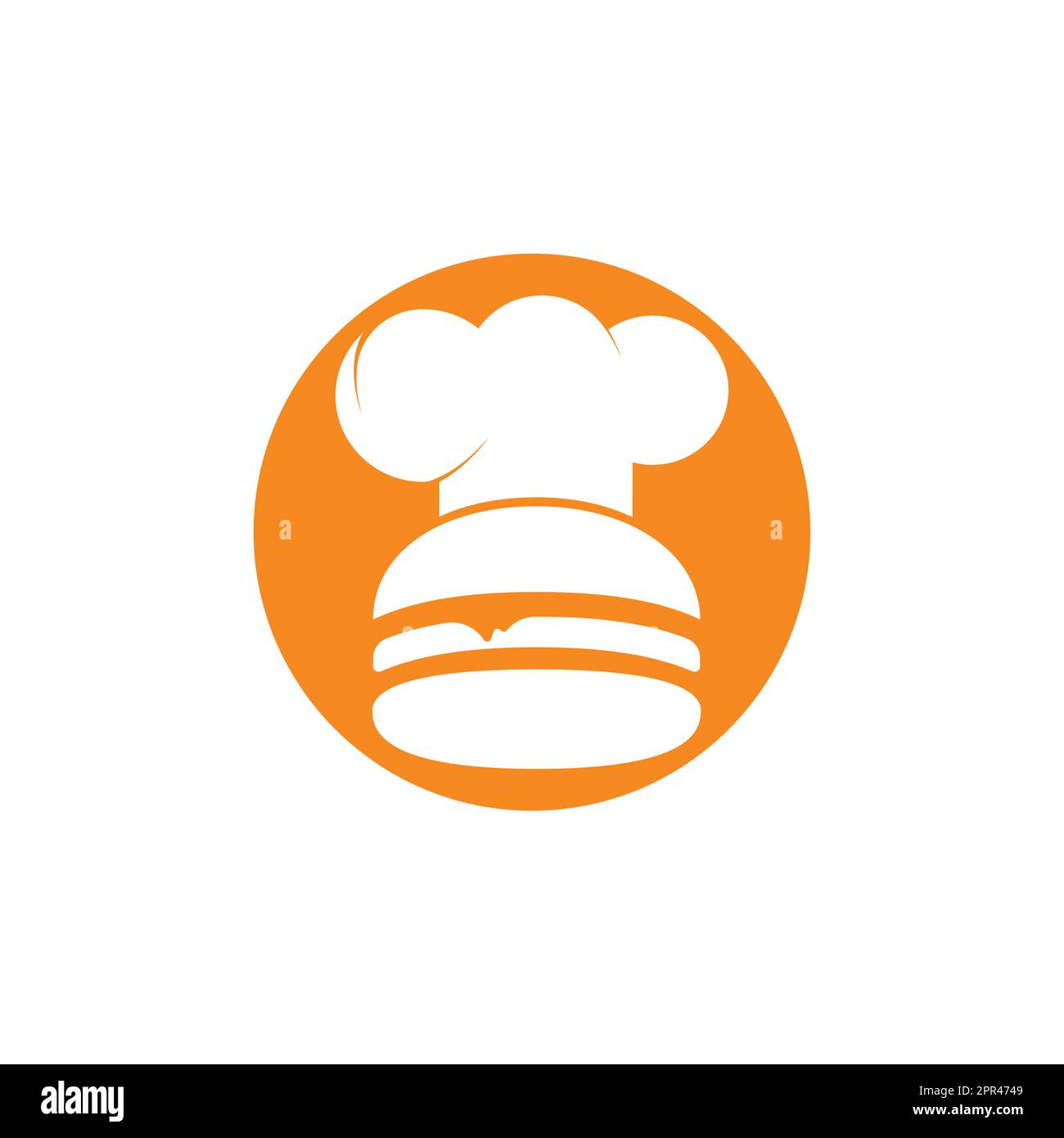 Burger chef vector logo design template. Retro fast food burger badge ...