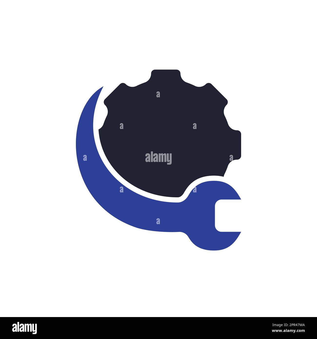 Wrench gear logo vector design. Repairing service, vector illustration ...
