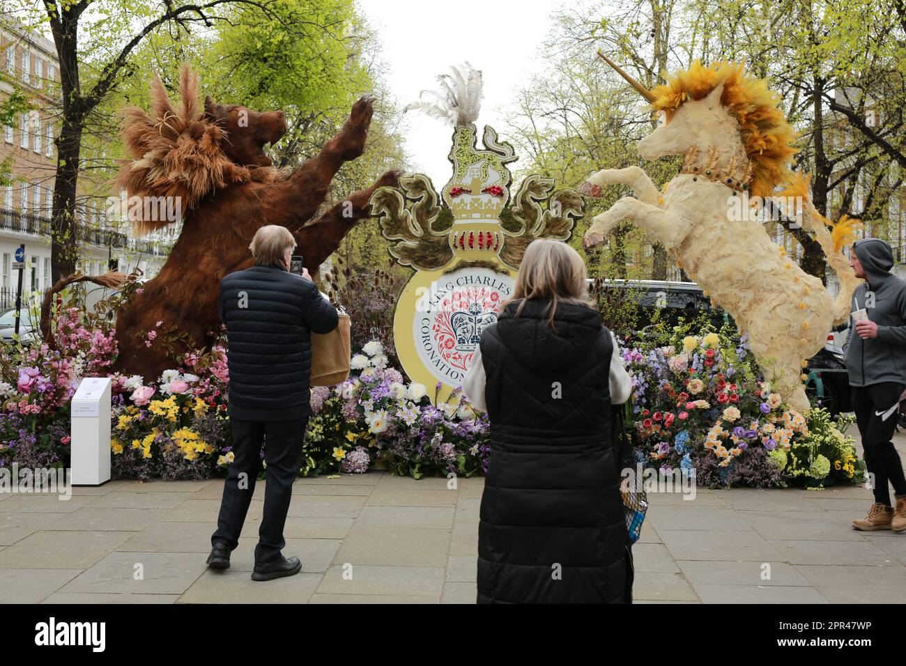 London, UK. 26 April 2023. Impressive floral decoration for the ...
