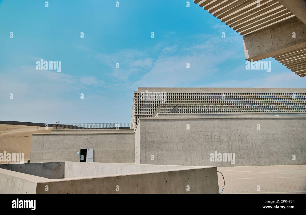 Lima, Peru, 2023. National Museum of Peru MUNA in Lurin district from ...