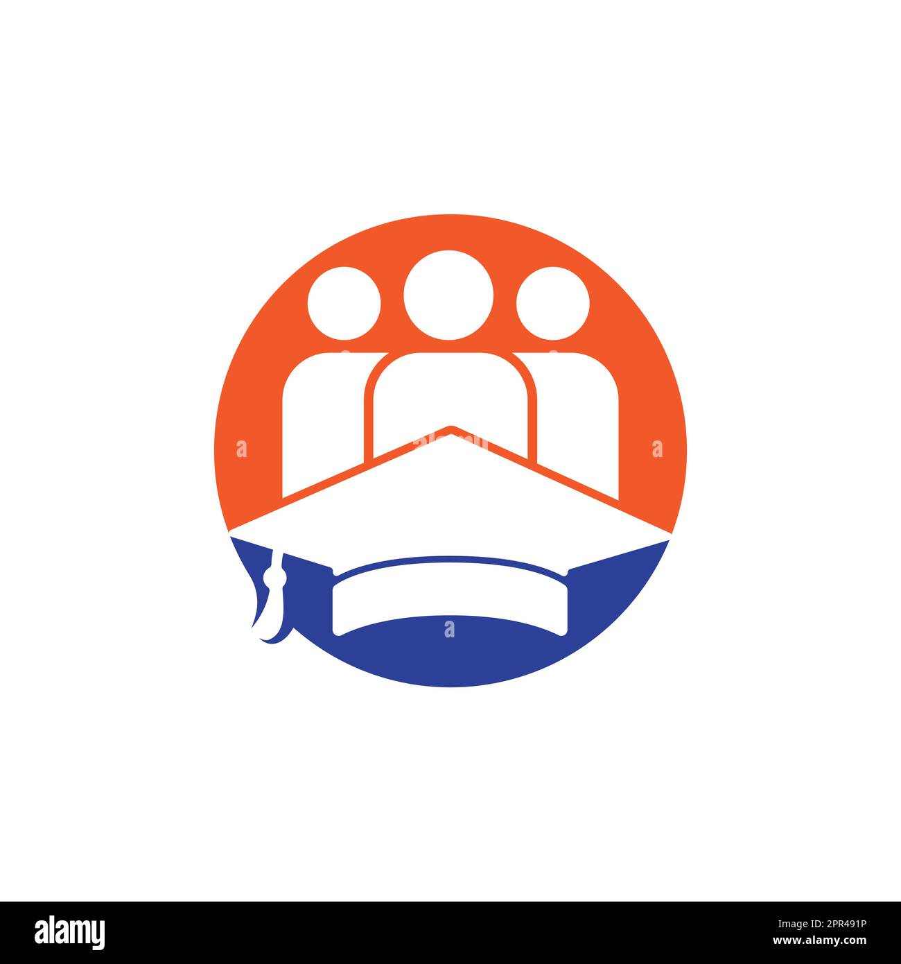 Education people vector logo design template. Graduation cap and people ...