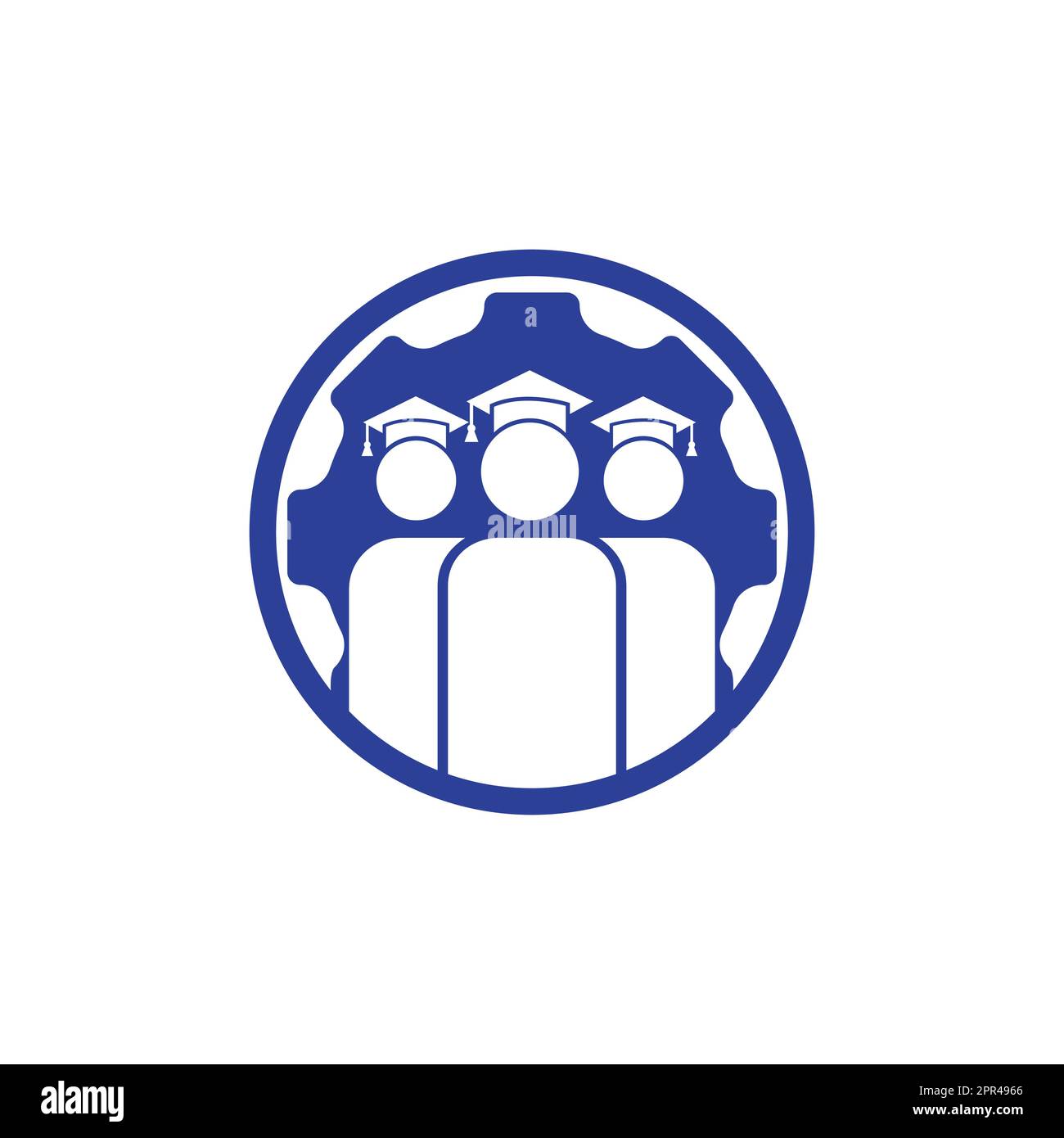 Student gear vector logo template. Graduation Engineer logo symbol or ...