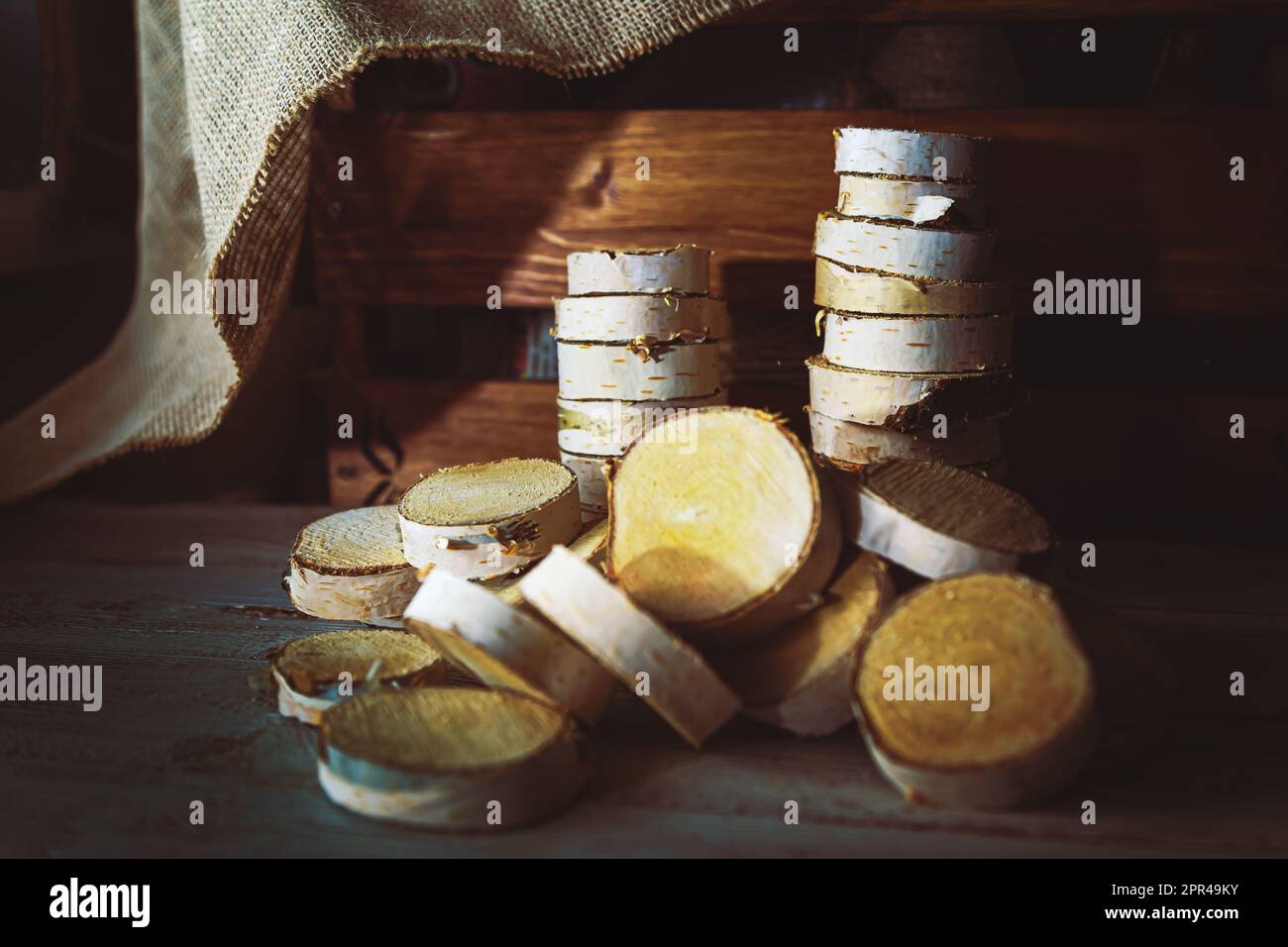 Wallpaper birch cut tree hi-res stock photography and images - Alamy