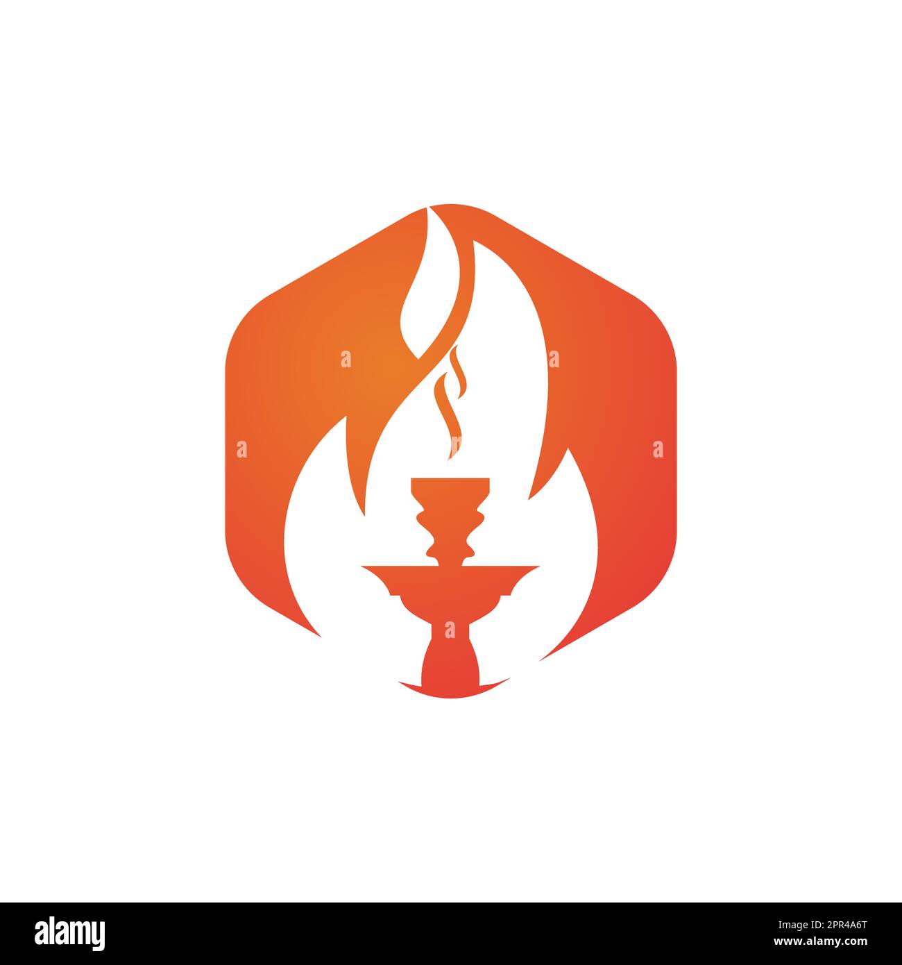 Hookah fire vector logo design. Arabian bar or house, shop vector design template Stock Vector ...