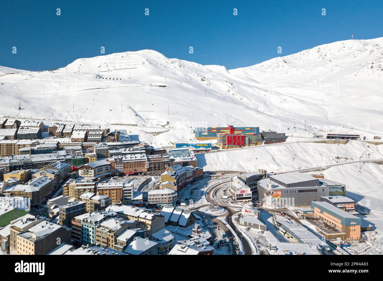 Andorra border aerial hi-res stock photography and images - Alamy