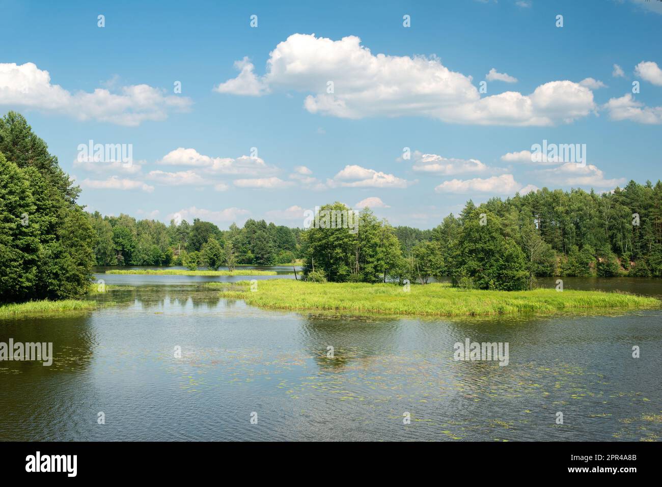 Small lake surrounded hi-res stock photography and images - Alamy